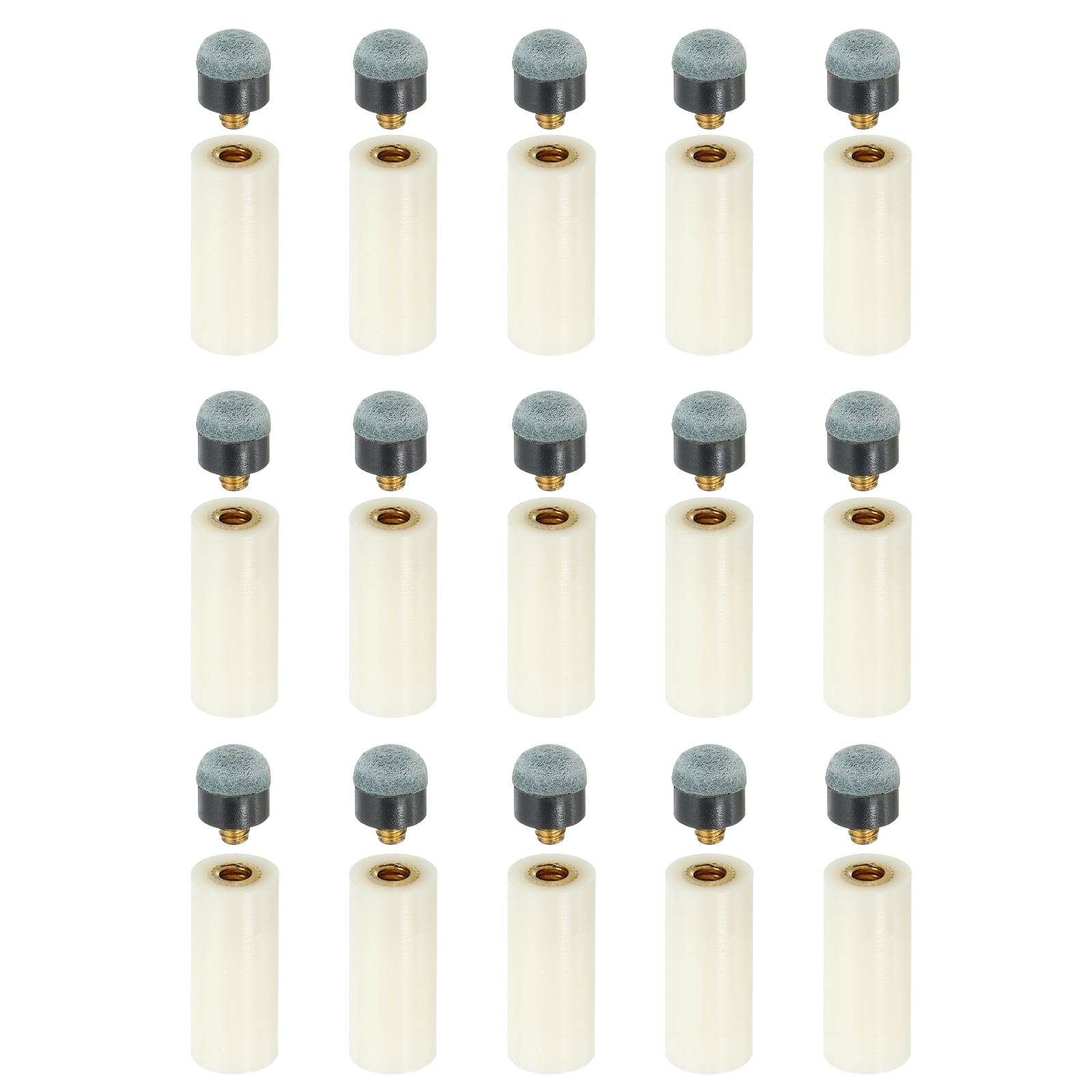 Uxcell 10mm Dia Screwing Billiard Pool Cue Tips with Cue Stick Ferrules ...