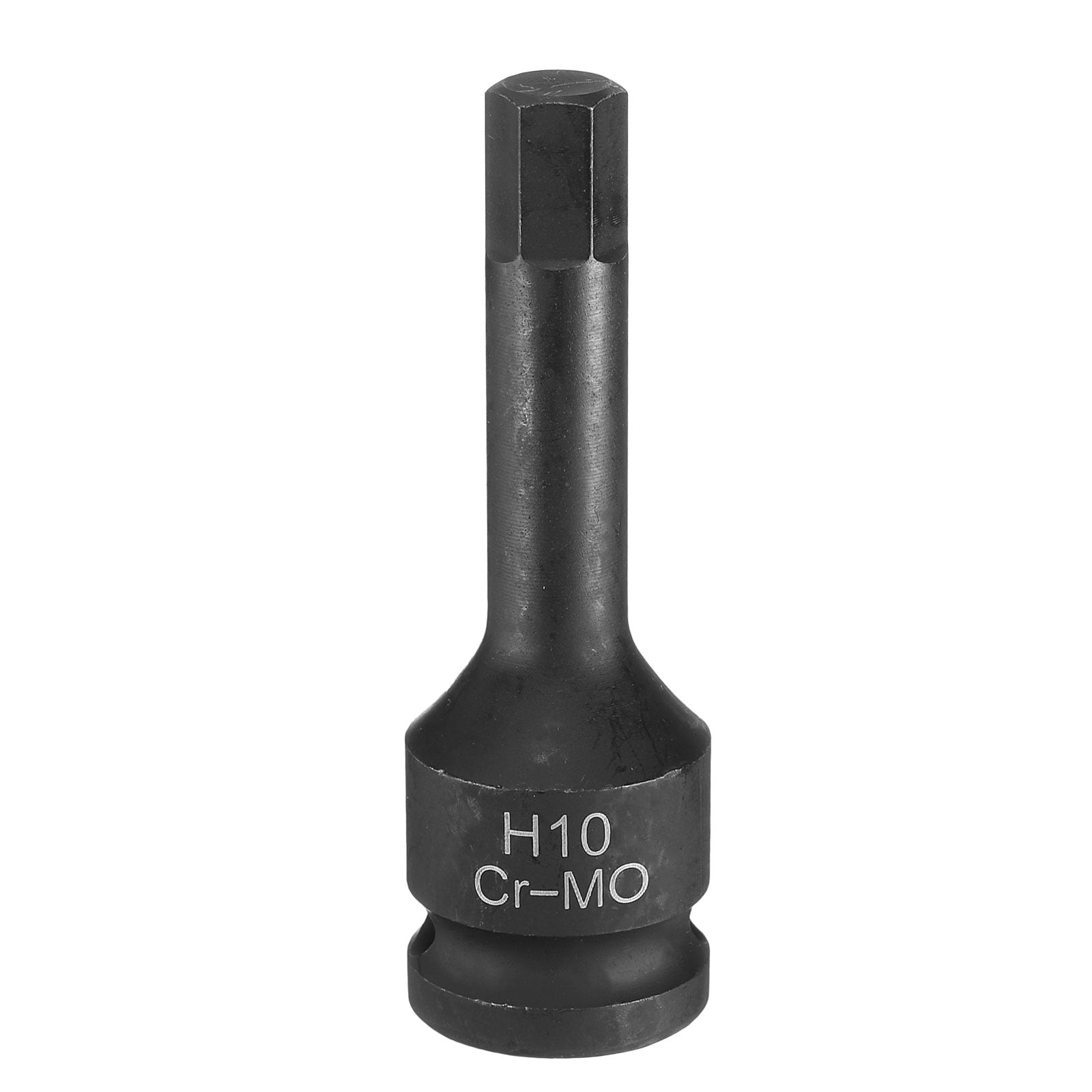 Uxcell 10mm Hex Impact Bit Socket H10 1/2 CR-MO Steel Phosphate Black Impact Drive Hex Bit ...
