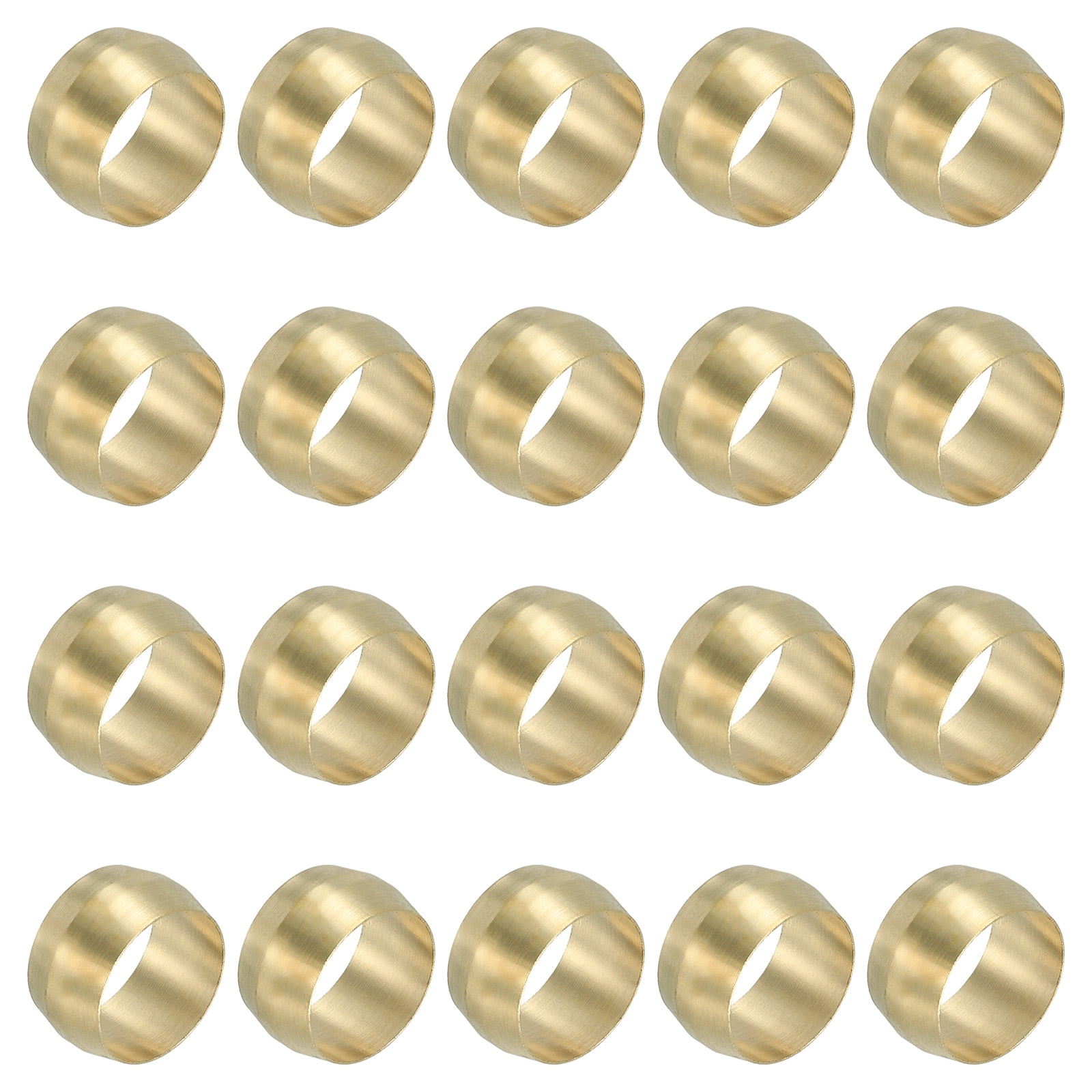 Uxcell 10mm ID Brass Compression Sleeve Ferrules, Brass Compression ...