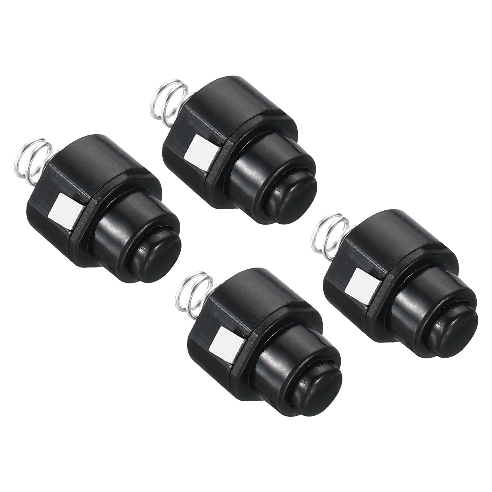 Uxcell 10mm Latching Push Button Switch, 4 Pcs 2 Pins DC 30V 0.5A On ...
