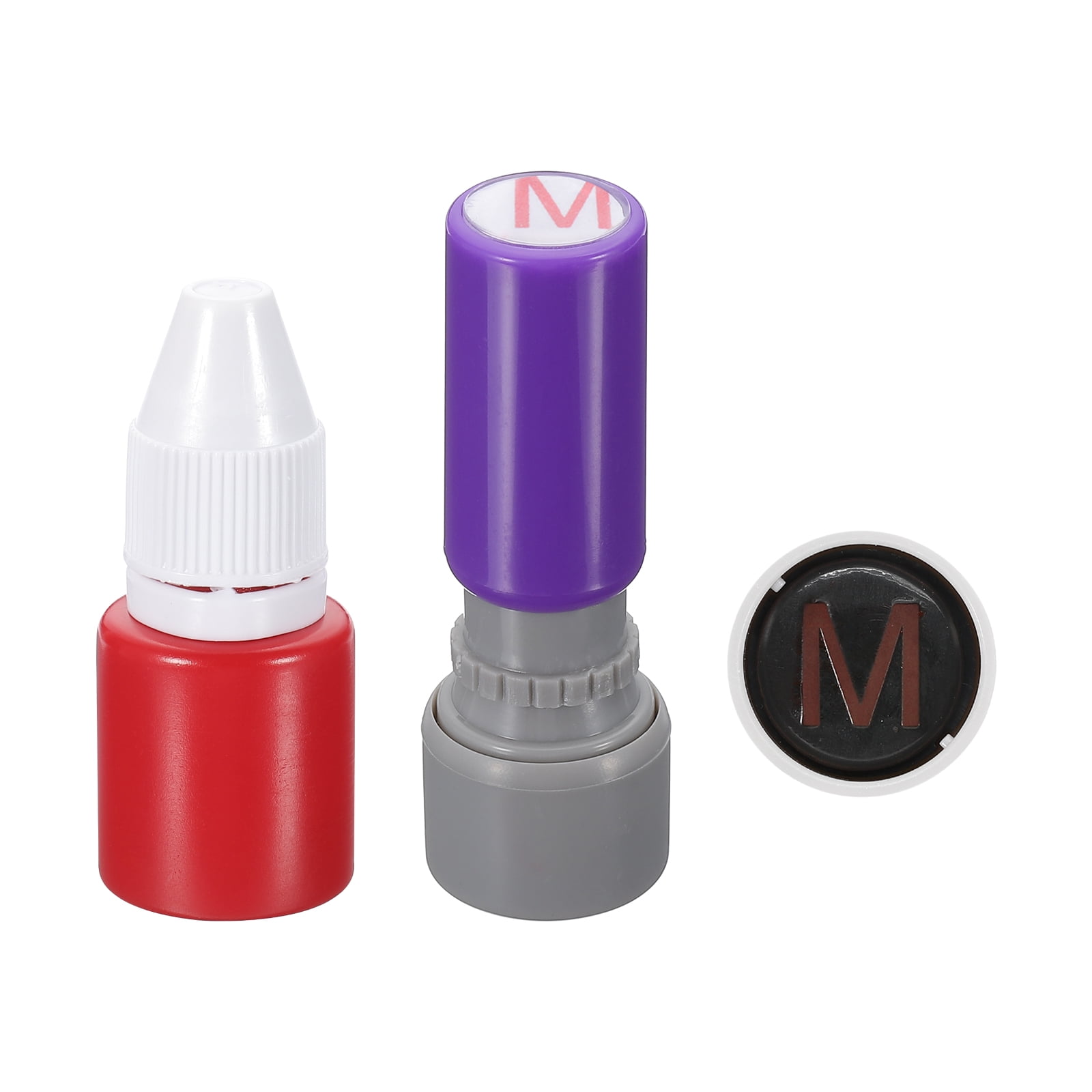 Uxcell 10mm Letter Stamps, A-Alphabet Stamps Mini Self Inking Stamps ...