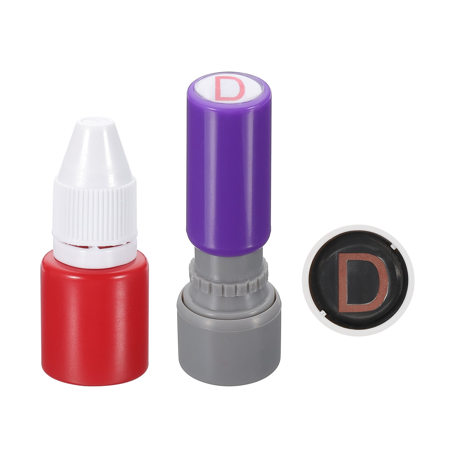 Uxcell 10mm Letter Stamps, K-Alphabet Stamps Mini Self Inking Stamps ...