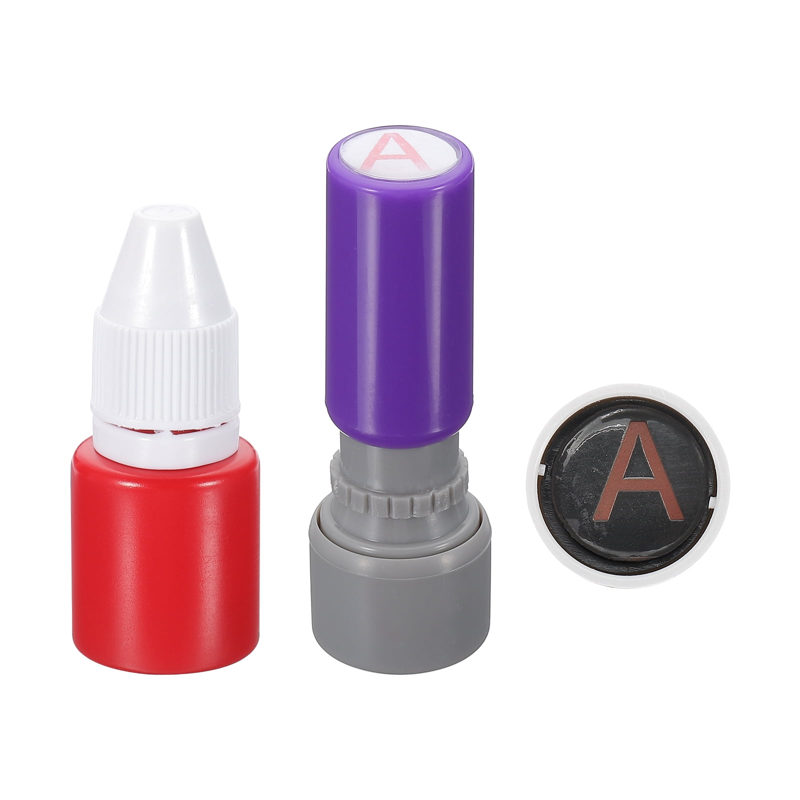 Uxcell 10mm Letter Stamps, N-Alphabet Stamps Mini Self Inking Stamps ...