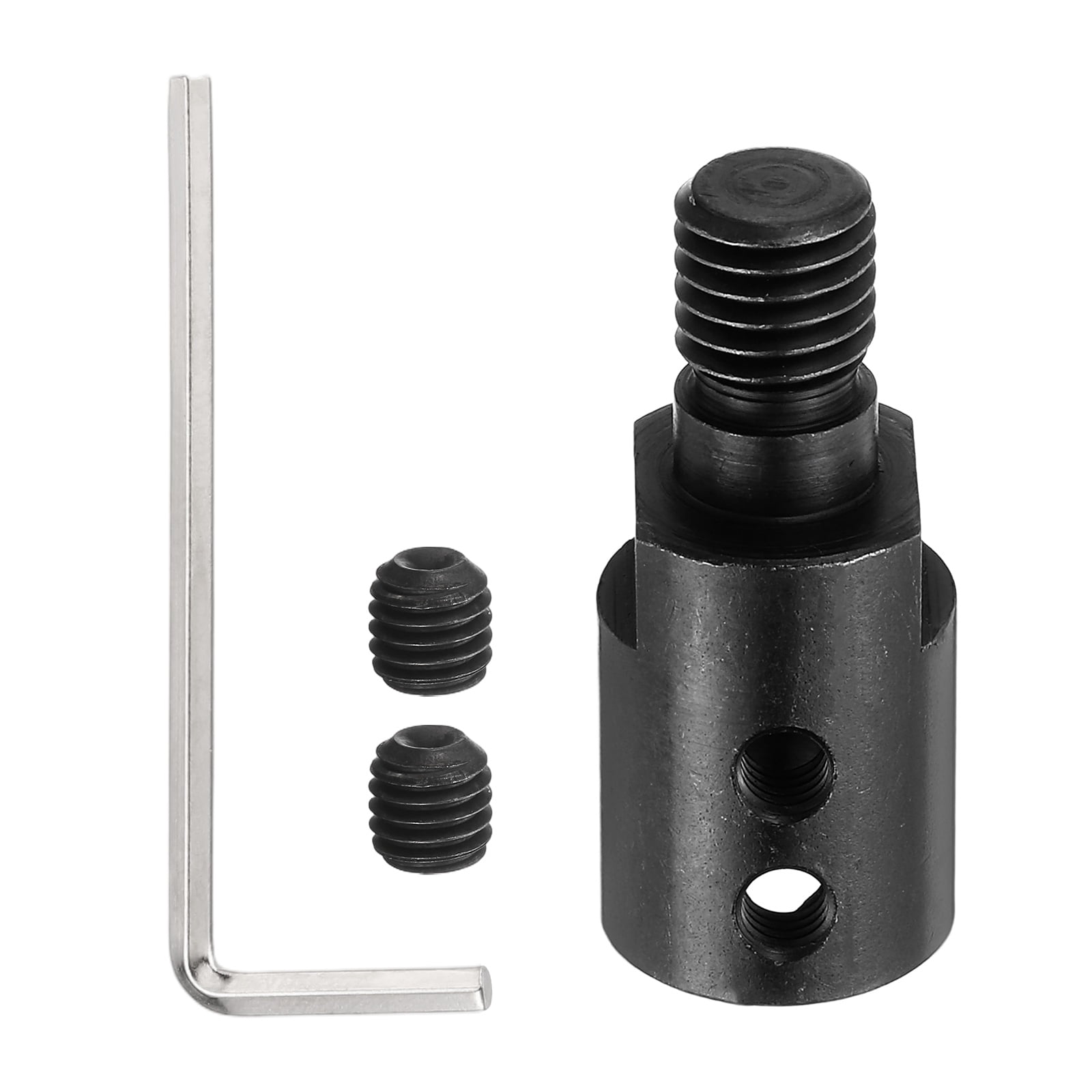 Uxcell 10mm to M10 Motor Arbor Shaft in 1045 Steel, with Set Screws and ...