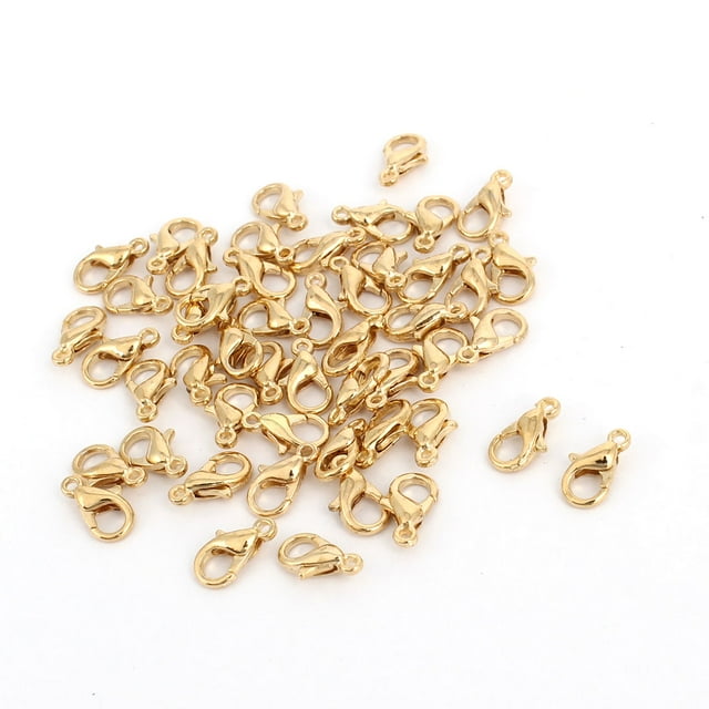Uxcell 10mm Metal Lobster Claw Clasps Buckles Fasteners for Necklace ...