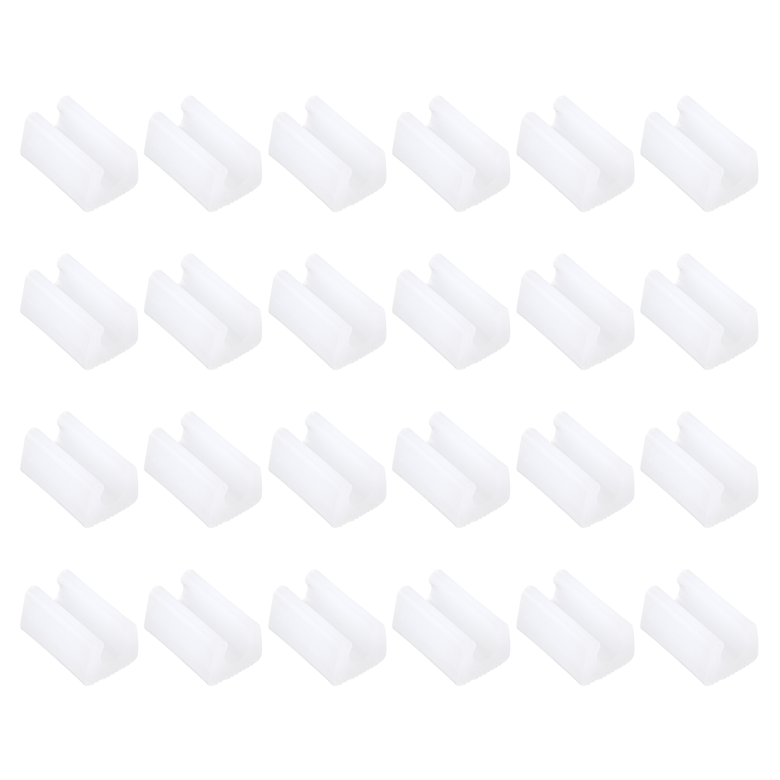 Uxcell 10mm Rectangle Chair Leg Cover, 24Pcs Plastic Non-Slip Furniture ...