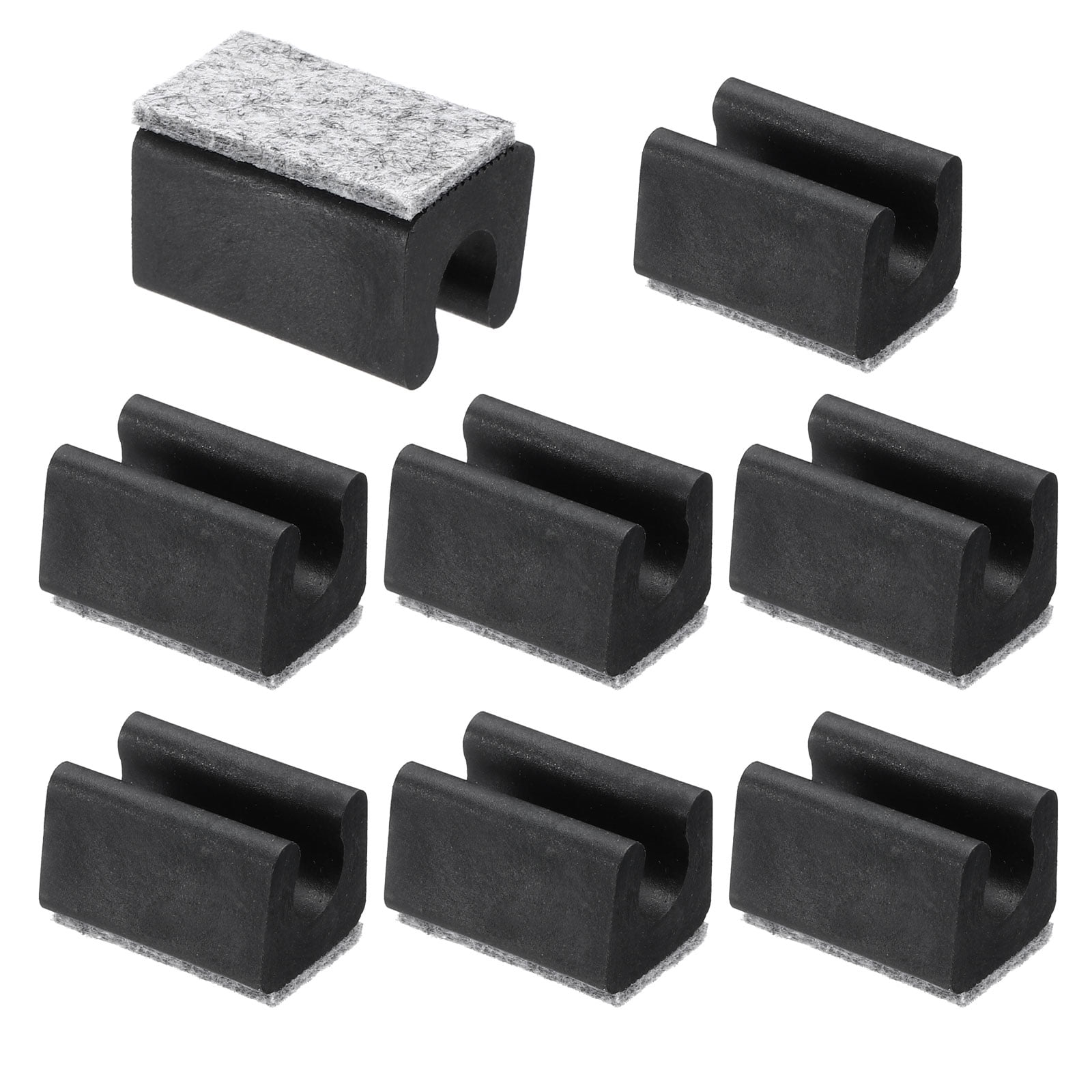 Uxcell 10mm Rectangle Chair Leg Cover with Felt Pad, 8Pcs Furniture ...