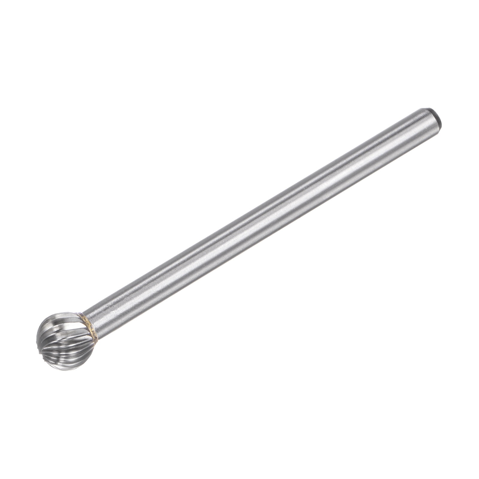 Uxcell 10mm x 100mm 6mm Shank Single Cut Ball Carbide Cutting Burrs ...