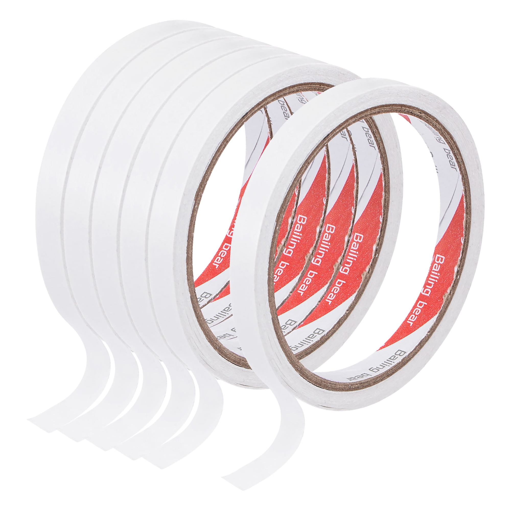 Uxcell 10mm x 10m/32.8ft Double-Sided Adhesive Tape Paper Backing 10 ...