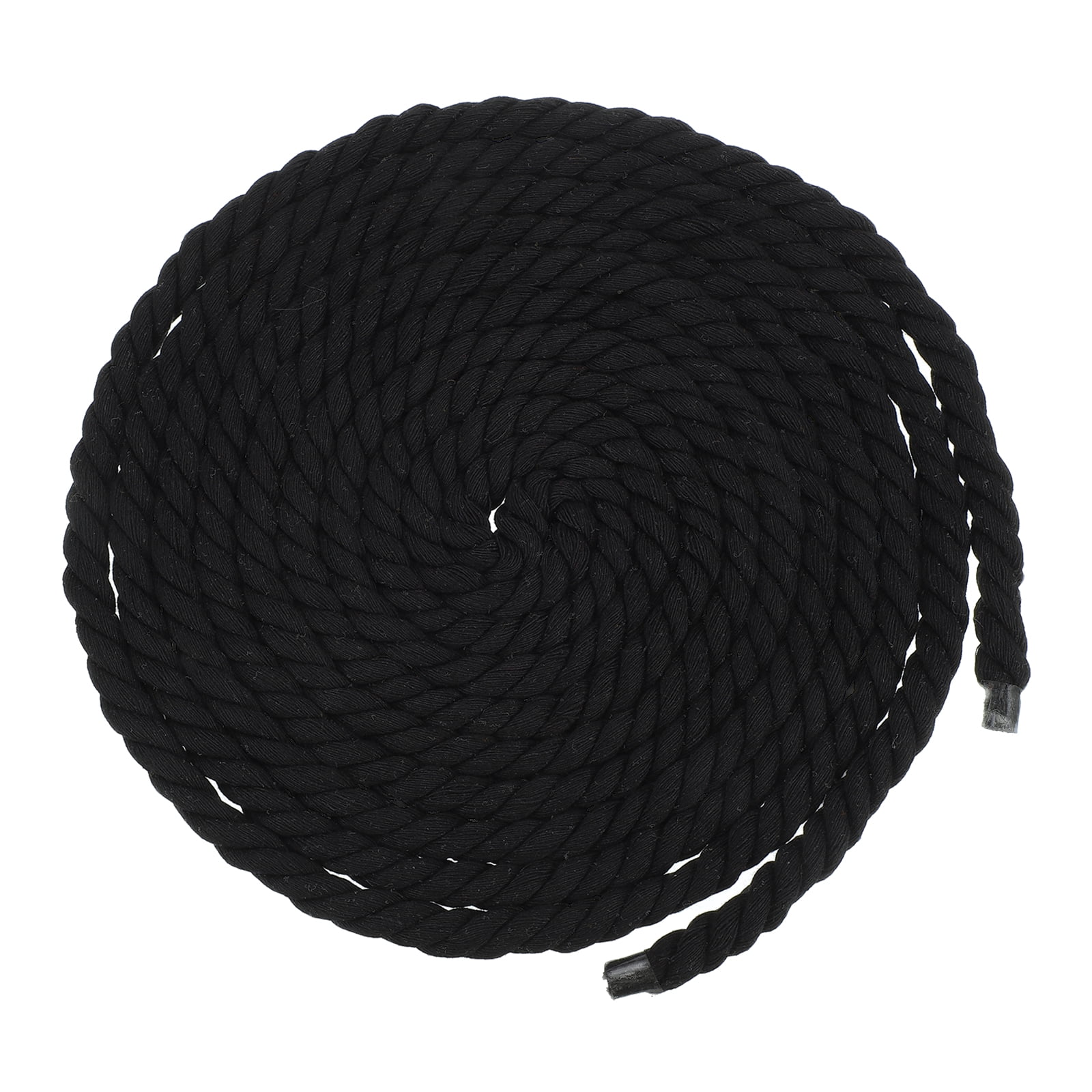 Uxcell 10mm x 13 Feet Black Cotton Rope,3 Strand Clothes Line Outdoors ...