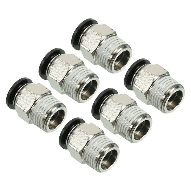 Uxcell 10mm x 3/8"NPT Male Thread Push to Connect Fittings Pneumatic Air line Quick Connect ...