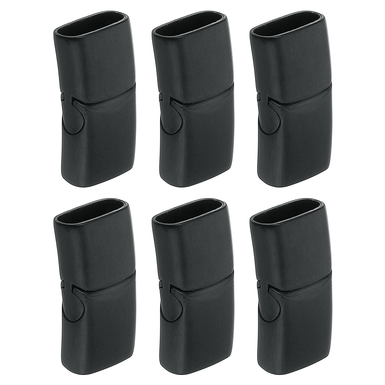 Uxcell 10mm x 5mm Flat Leather Clasps, 6Pcs Flat Closure End Caps ...