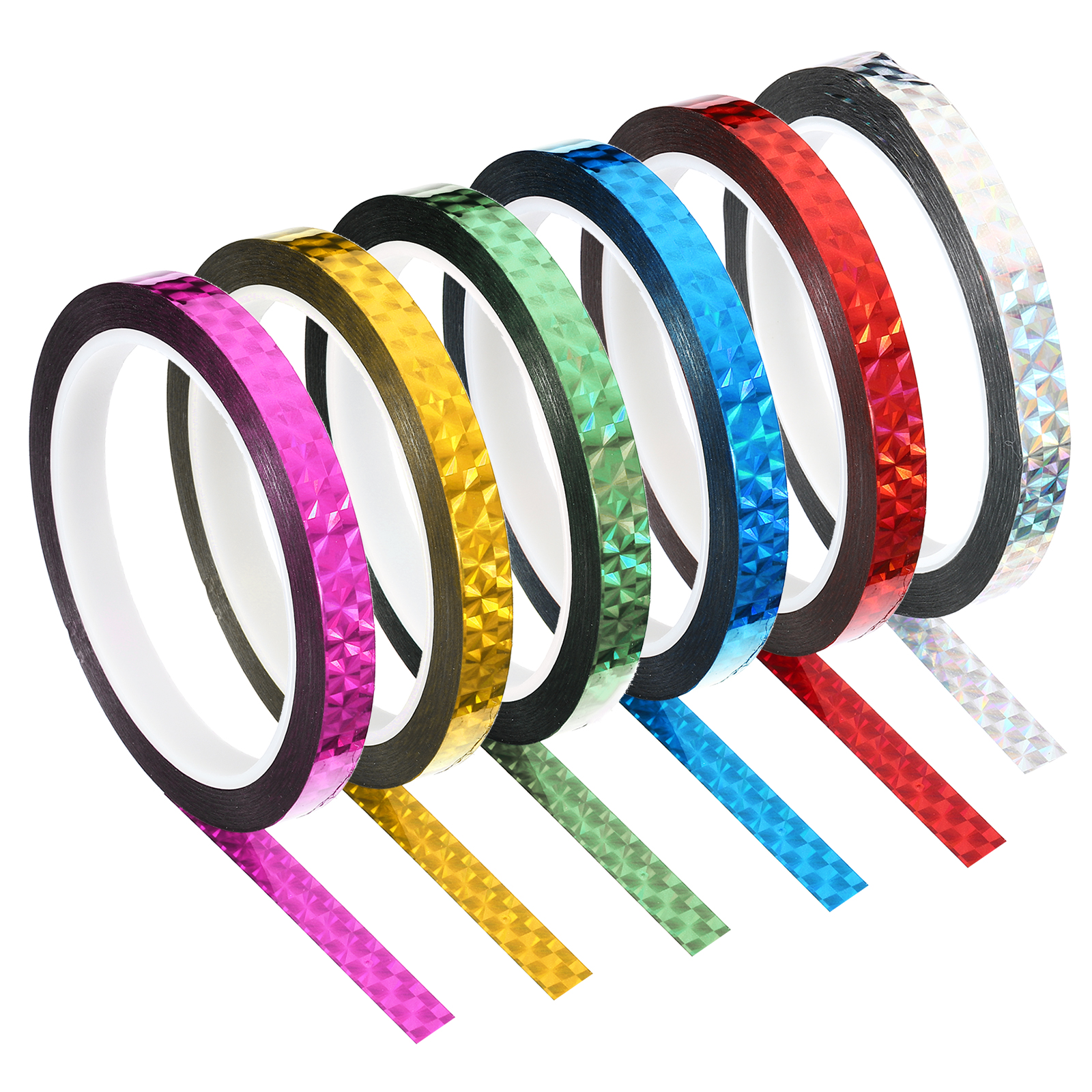 Uxcell 10mmx50m Prism Tape Holographic Reflective Self Adhesive Decor ...