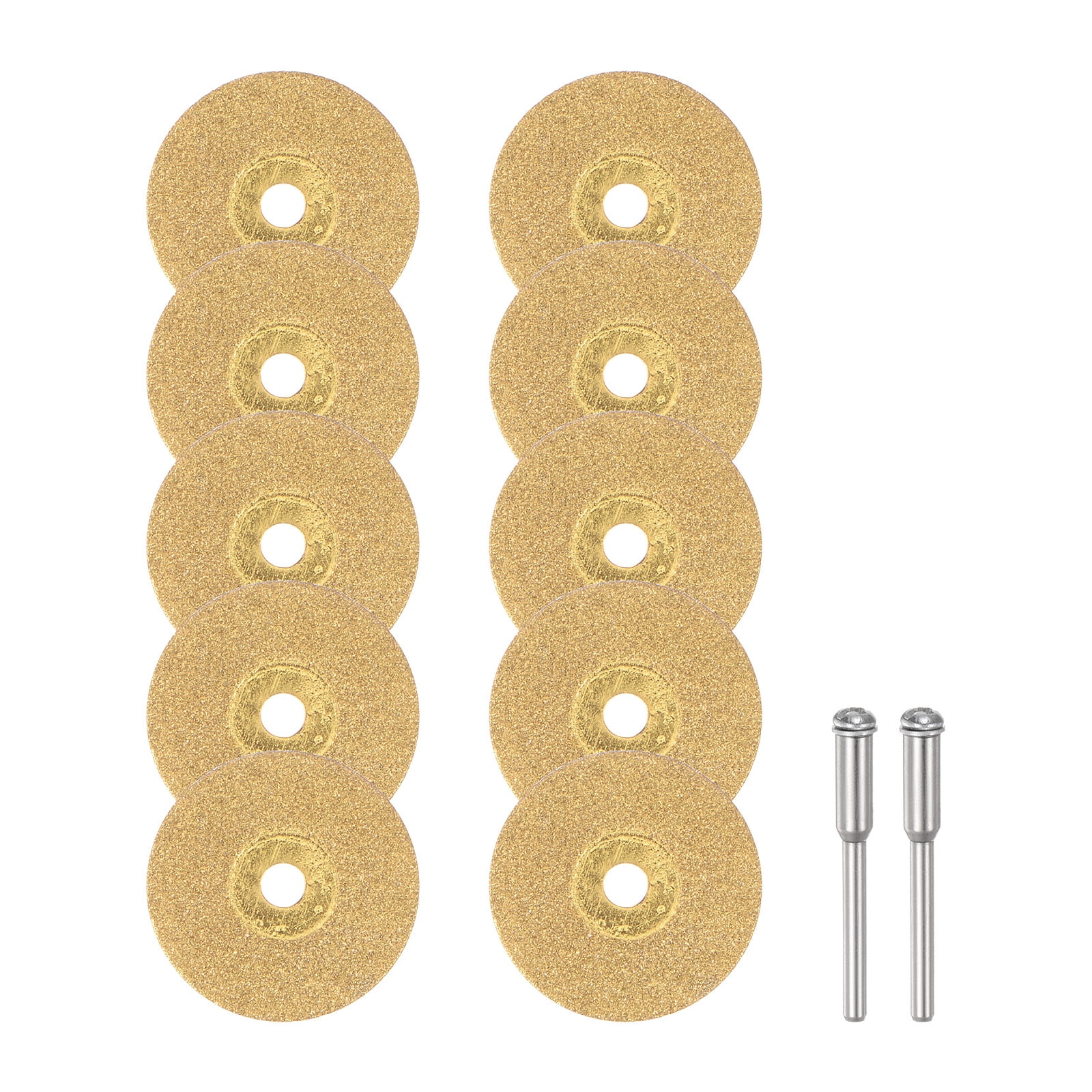 Uxcell 10pack Diamond Cutting Wheel 20mm Titanium Coating Cut Off Discs ...