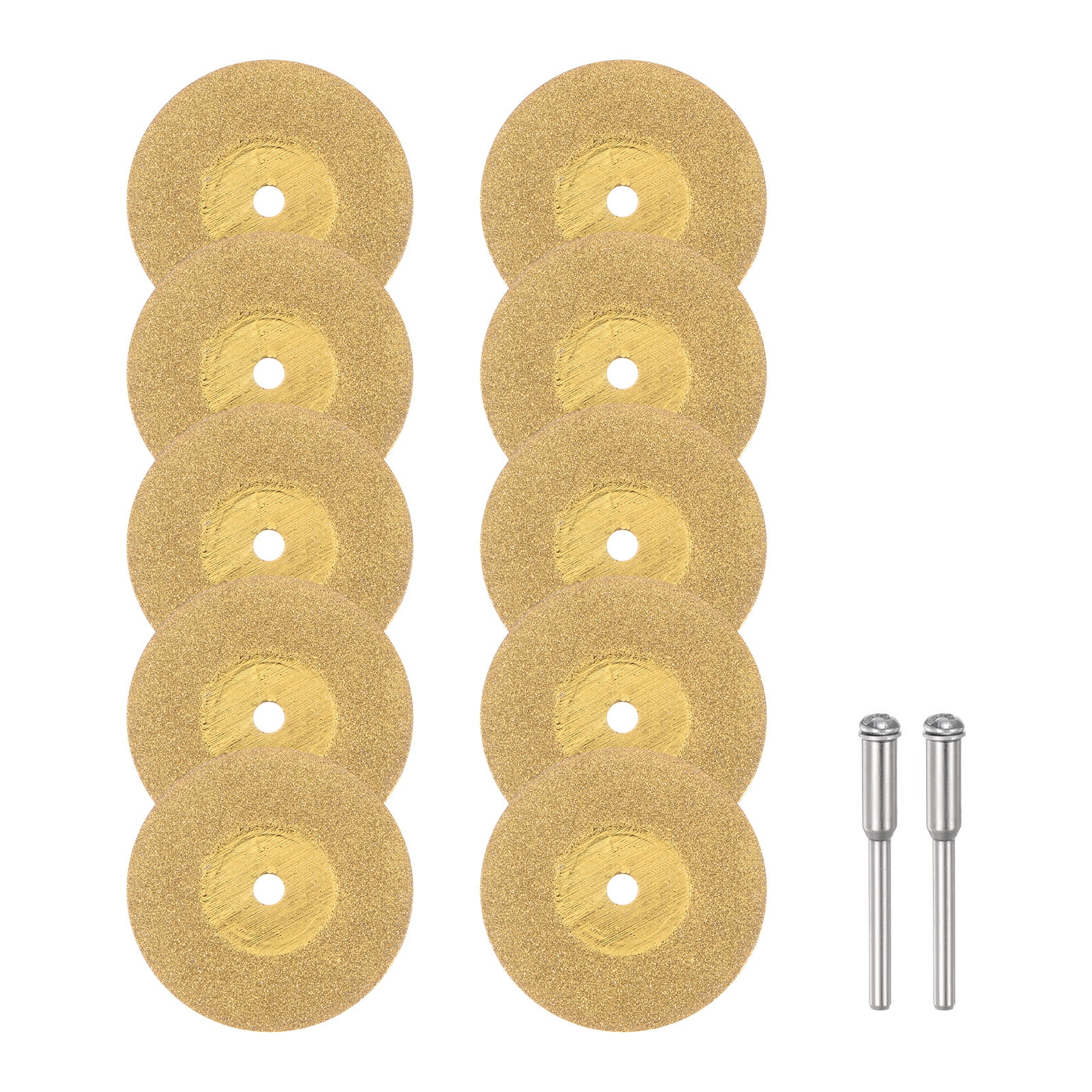 Uxcell 10pack Diamond Cutting Wheel 30mm Titanium Coating Cut Off Discs ...