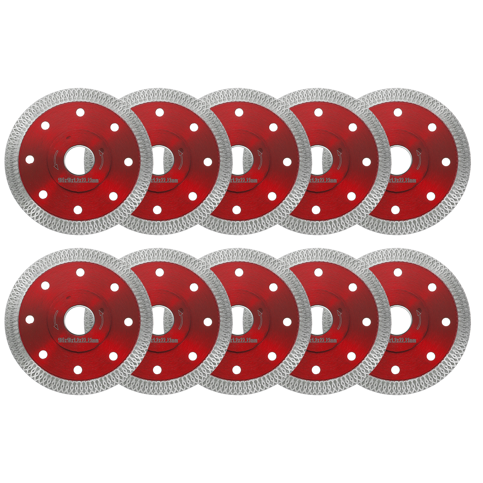 Uxcell 10pack Diamond Tile Blade for Angle Grinder, Thin 4-inch/105mm ...