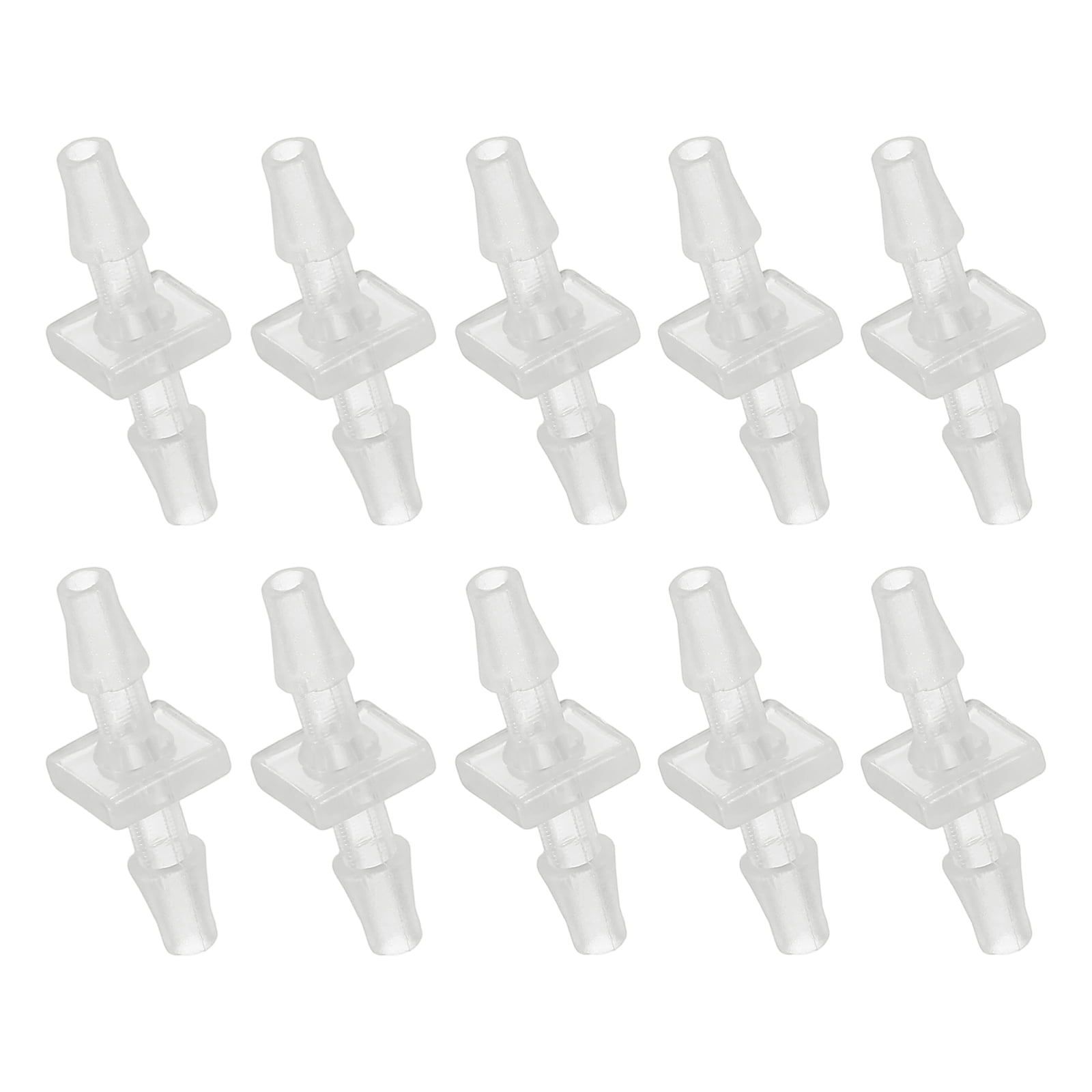 Uxcell 10pack Plastic Hose Barb Fitting, 1/8" Barbed Hose Pipe Fitting ...