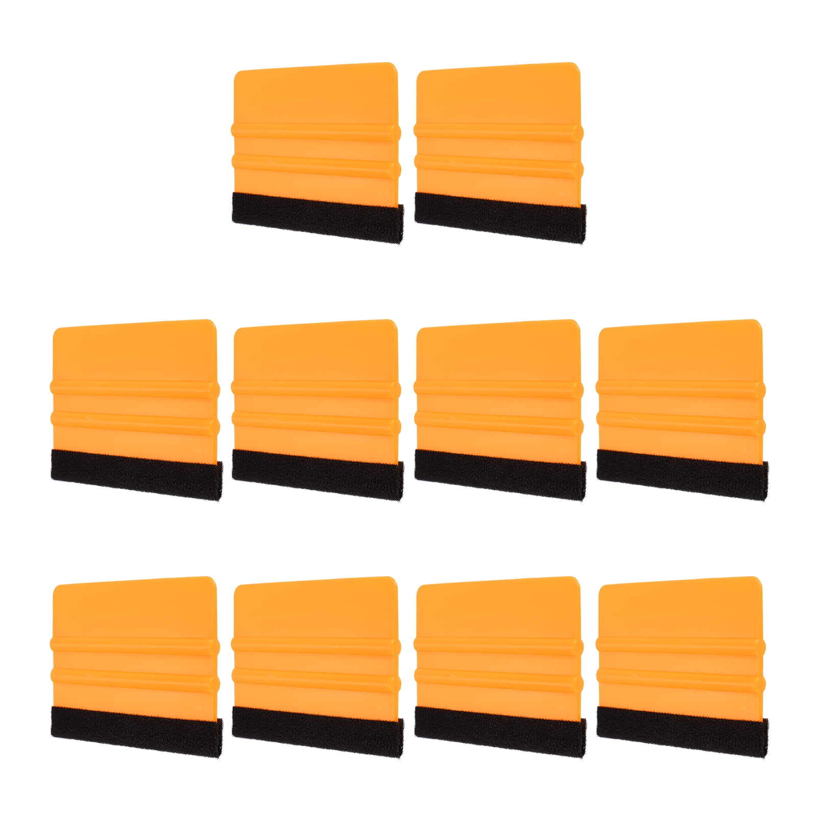 Uxcell 10pack Vinyl Squeegee, Felt Edge Decal Tool, 4-Inch Scraper for ...