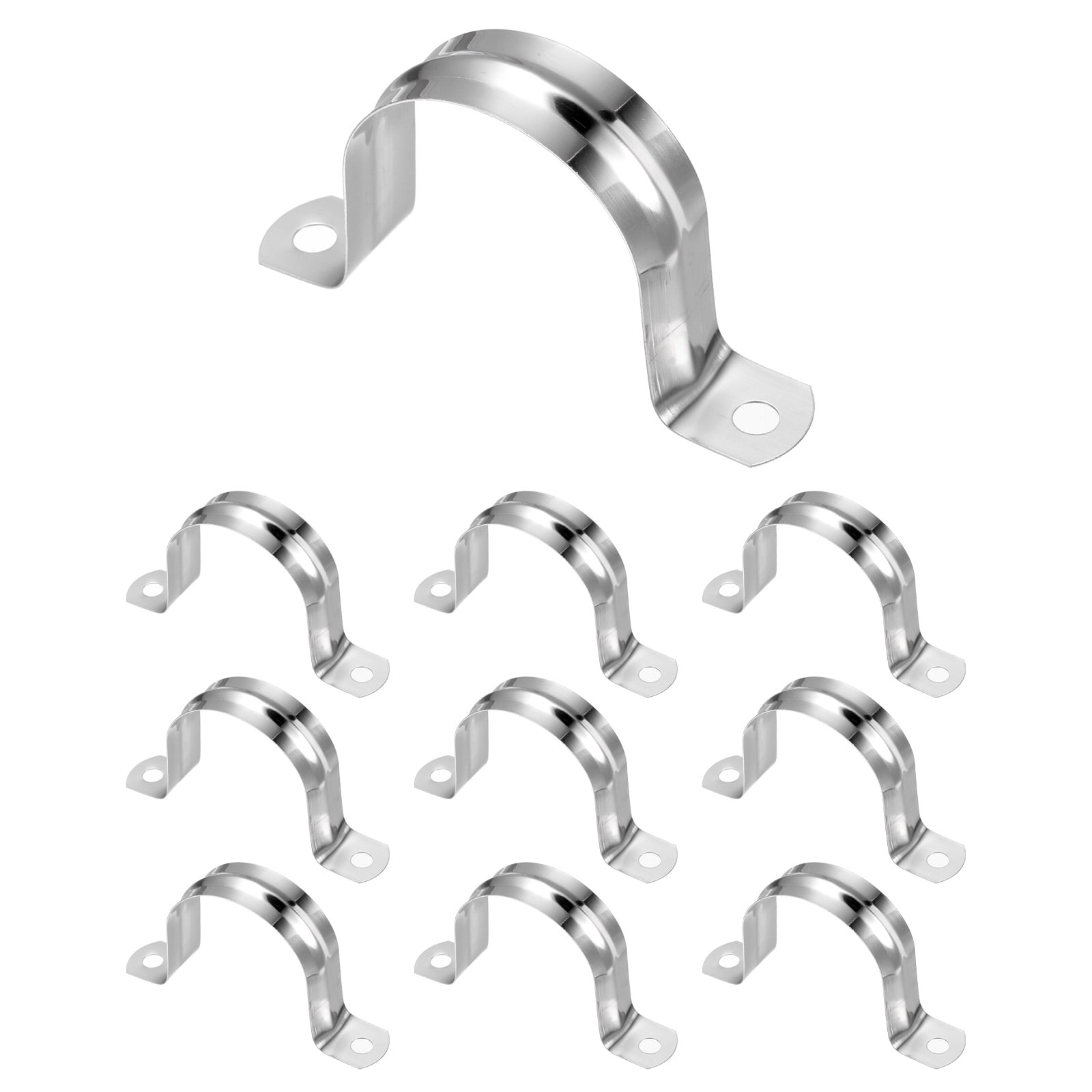Uxcell 10pcs 1 3/4-Inch 45mm Conduit Clamps M45 U Tube Pipe Clamp ...