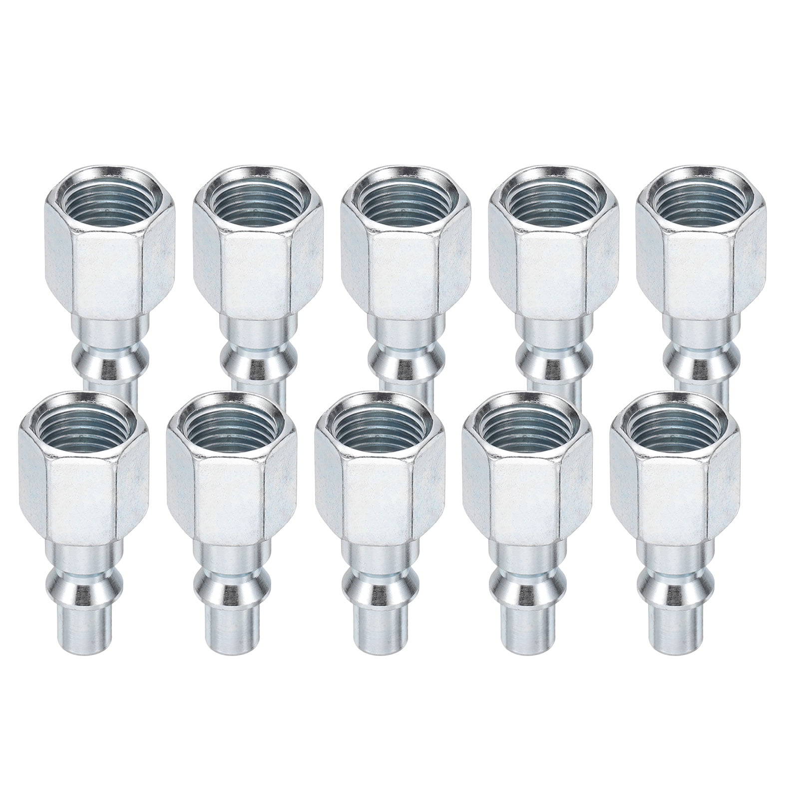 Uxcell 10pcs 1/4" NPT Male Air Plug A Style Plugs for Pneumatic Nail ...