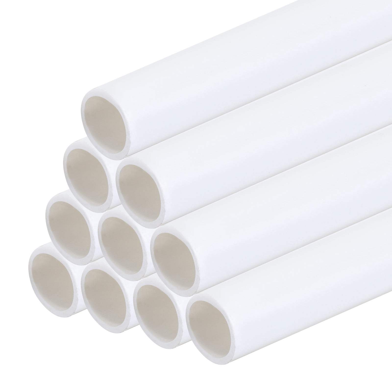 Uxcell 10pcs 10" Plastic Model Tube ABS Round Tube 0.39"OD White Easy ...