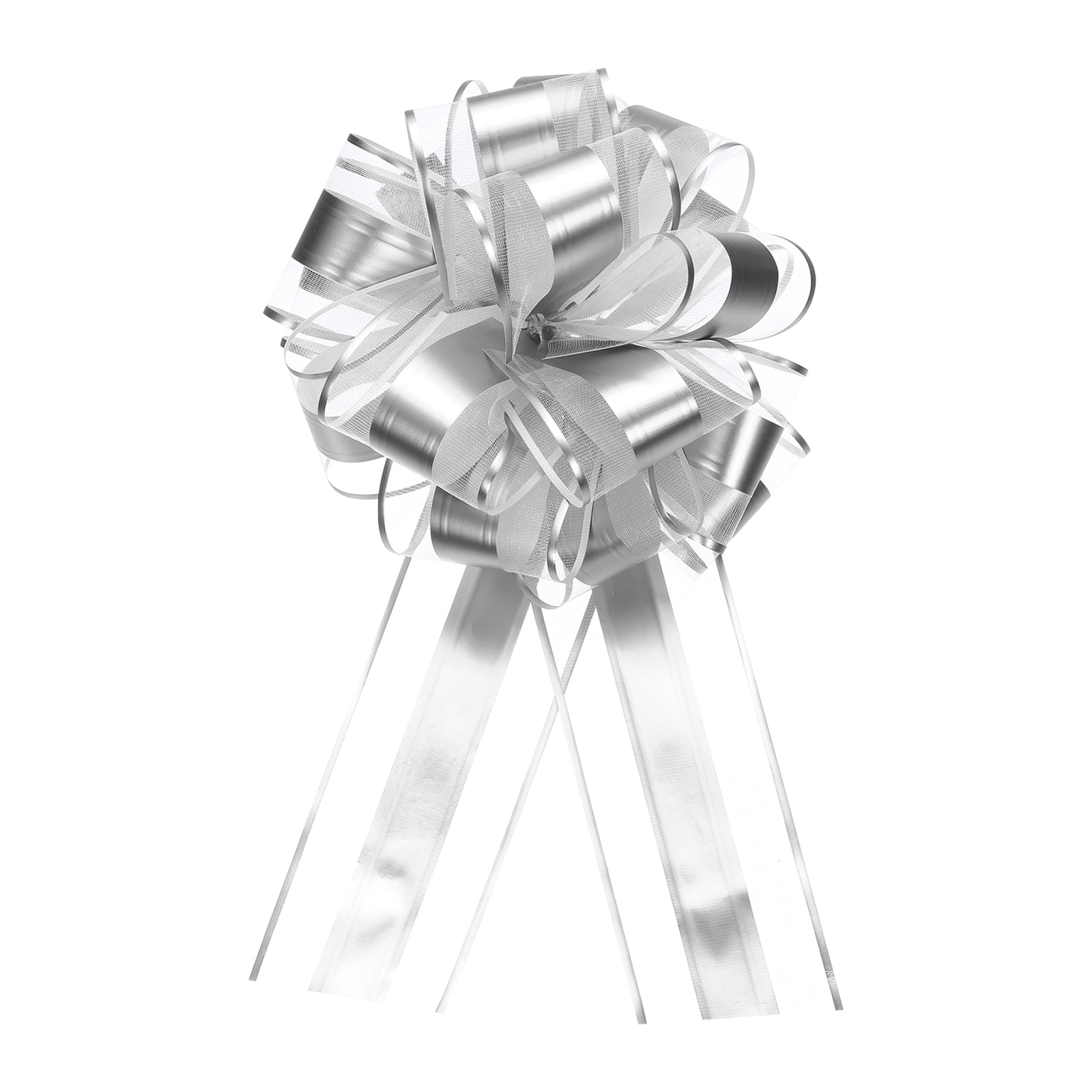 Uxcell 10pcs 11" Extra Large Pull Bow Metallic Gift Wrapping Bows ...