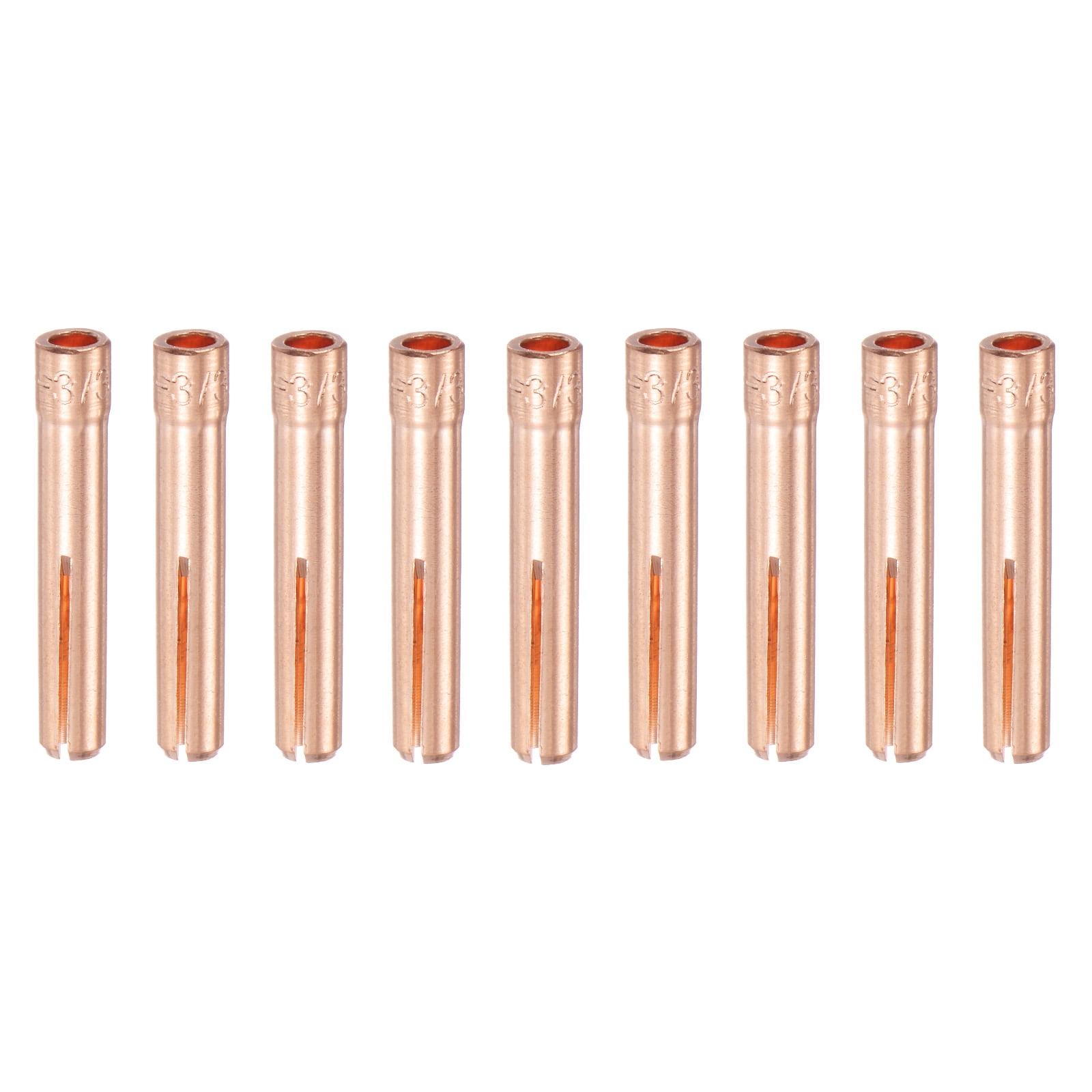 Uxcell 10pcs 13N23 TIG Welding Collet 3/32" (2.4mm) Copper Tungsten ...