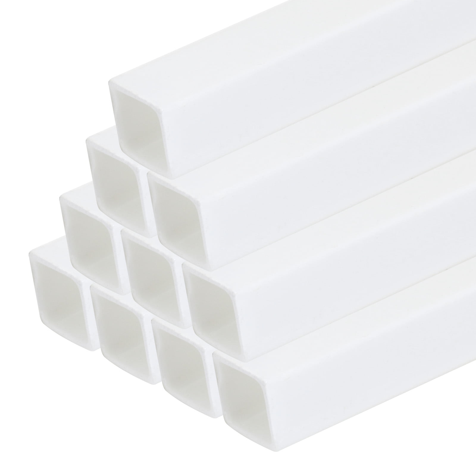 Uxcell 10pcs 20" Plastic Model Tube ABS, Solid Square Bar 0.24"x0.24 ...