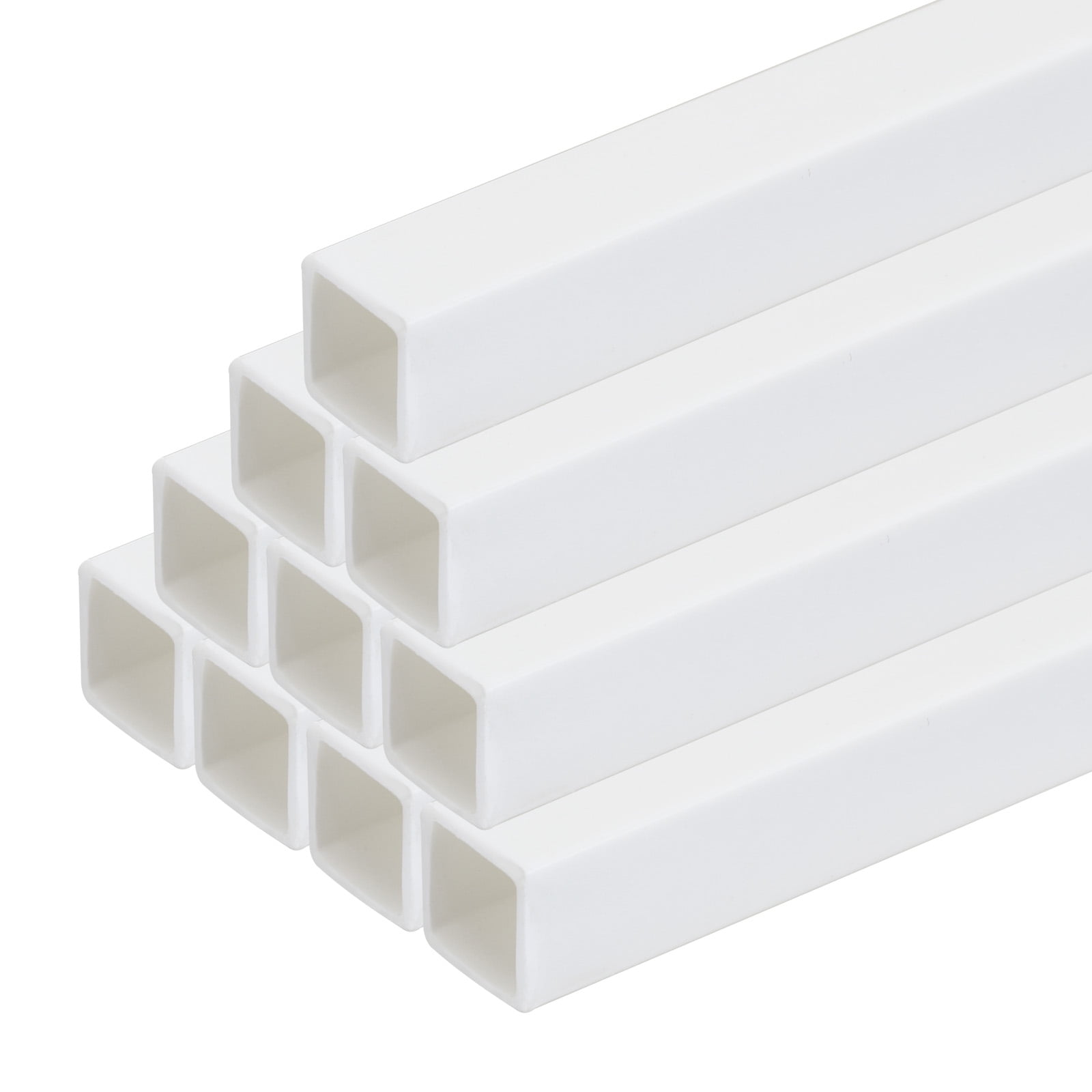 Uxcell 10pcs 20" Plastic Model Tube ABS, Solid Square Bar 0.39"x0.39 ...