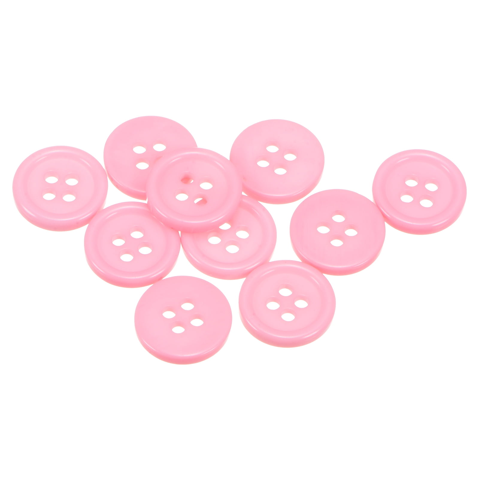 Uxcell 10Pcs 20L Sewing Buttons 1/2"(12.5mm) Resin Round Flat 4-Hole ...