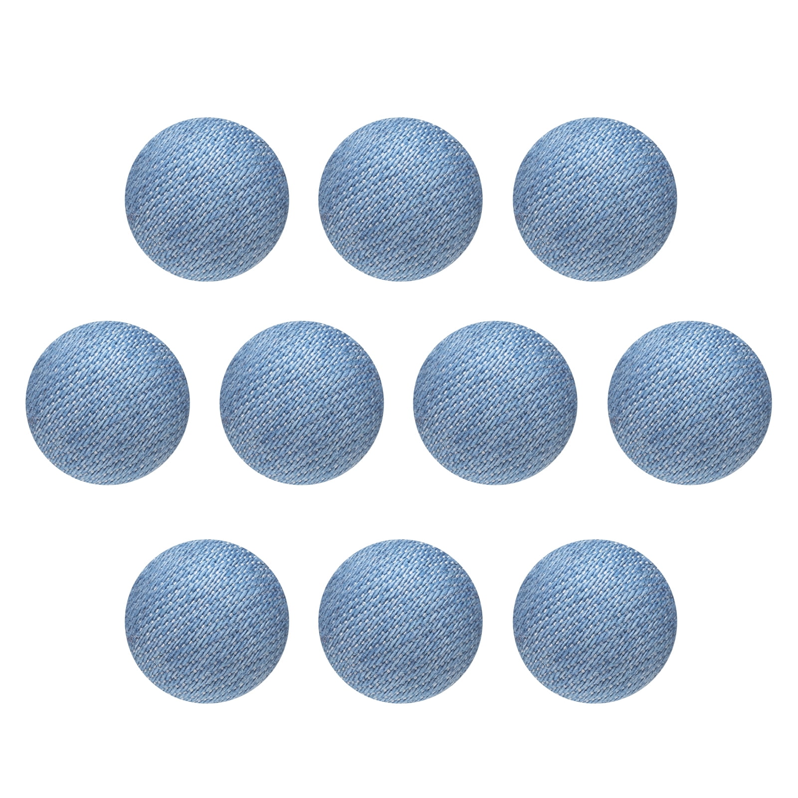 Uxcell 10pcs 24L Fabric Cloth Covered Button 15mm 5/8" Plastic Shank ...