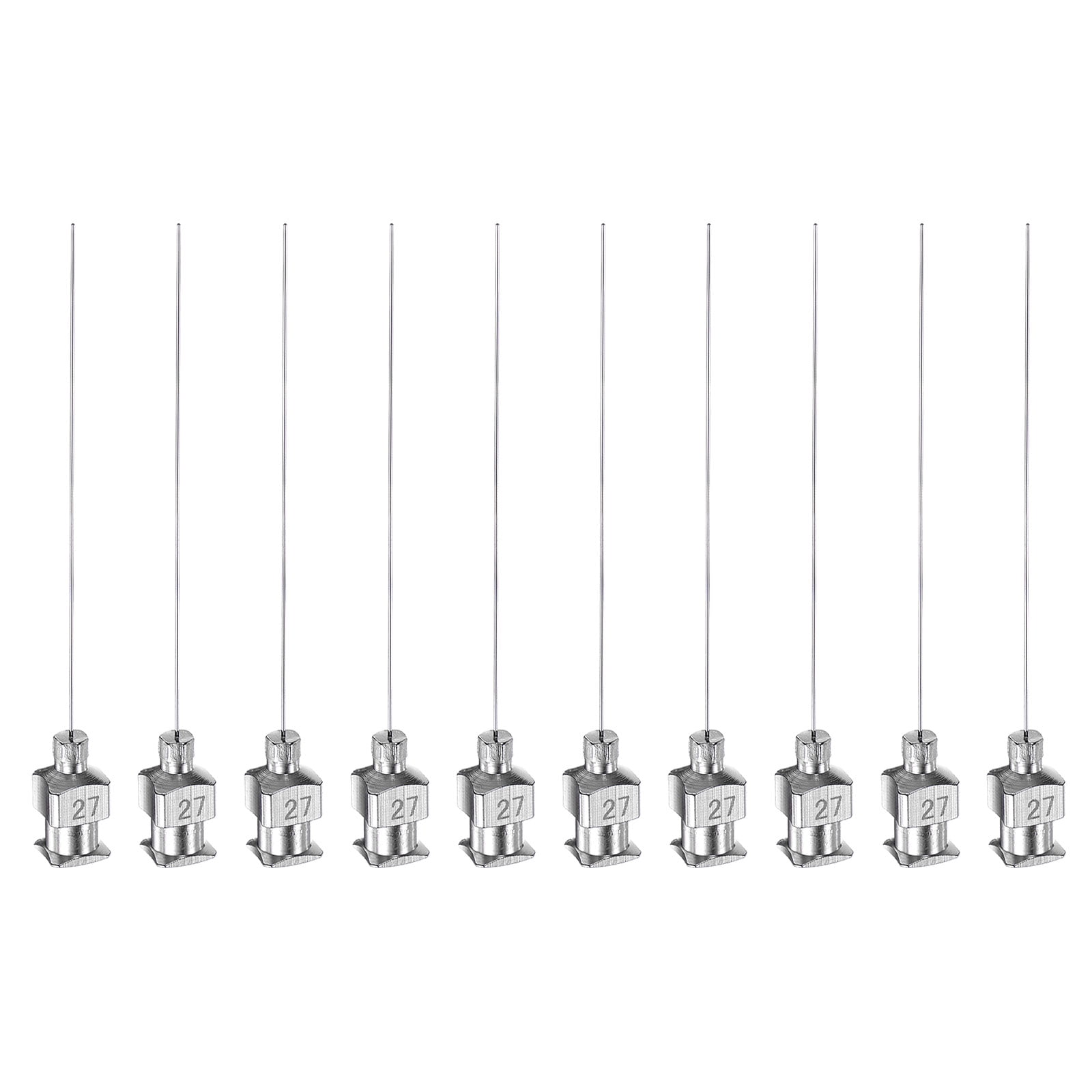 Uxcell 10pcs 27G Stainless Steel Dispensing Needles, 2" Glue Needle ...