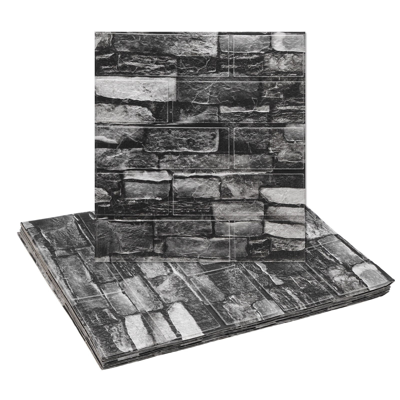 Uxcell 10pcs 3D Wall Panels Peel and Stick, Waterproof Wall Panel ...