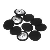 Uxcell 10pcs 40L Fabric Cloth Covered Button 25mm Round Holes Metal ...
