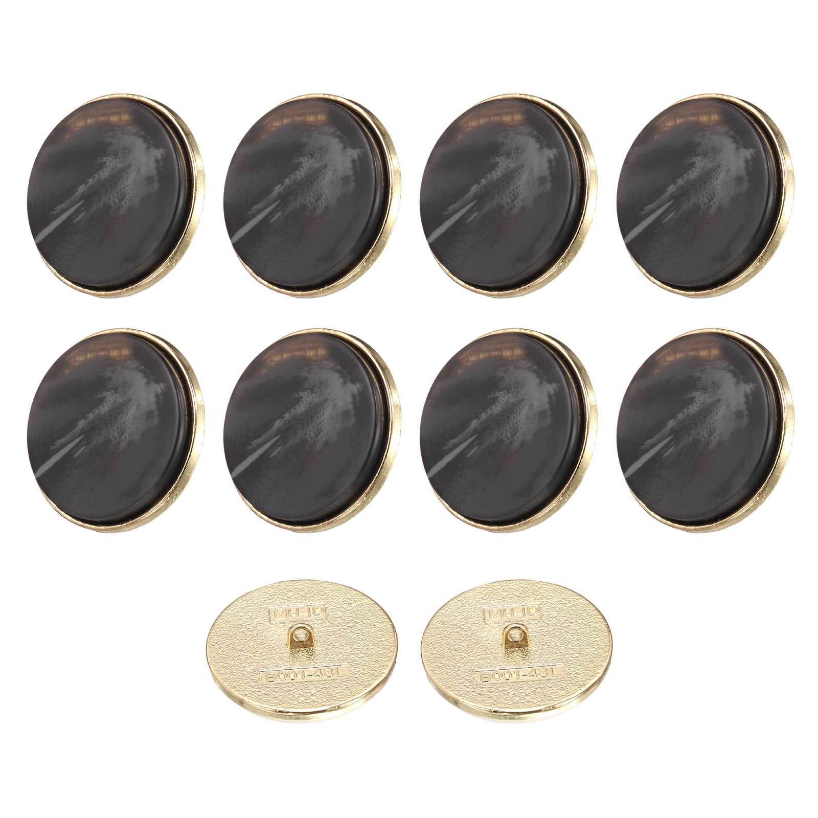 Uxcell 10pcs 48L Metal Pattern Round Sewing Buttons 30mm 1-1/4" Arrow ...