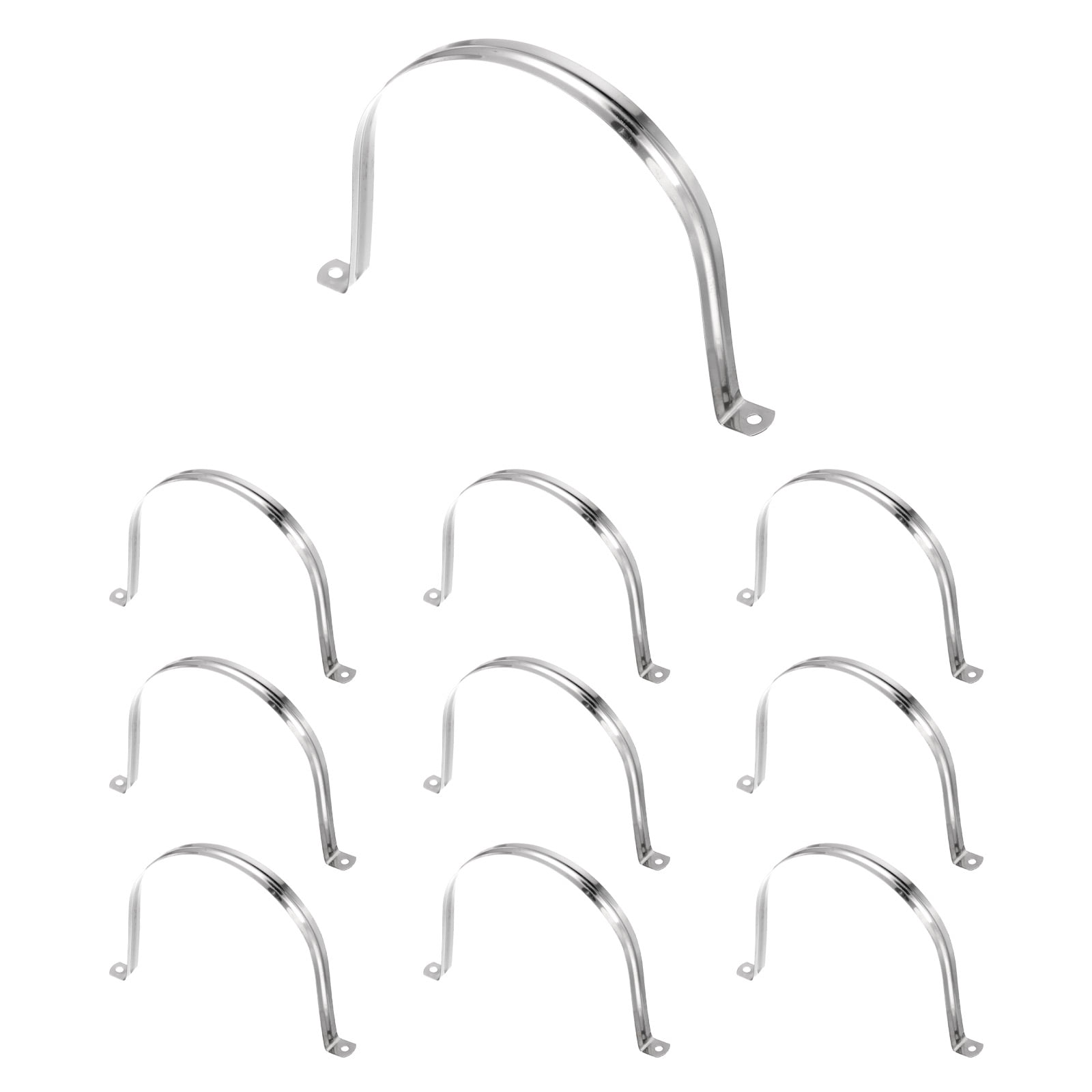 Uxcell 10pcs 5 7/8-Inch 150mm Conduit Clamps M150 U Tube Pipe Clamp ...