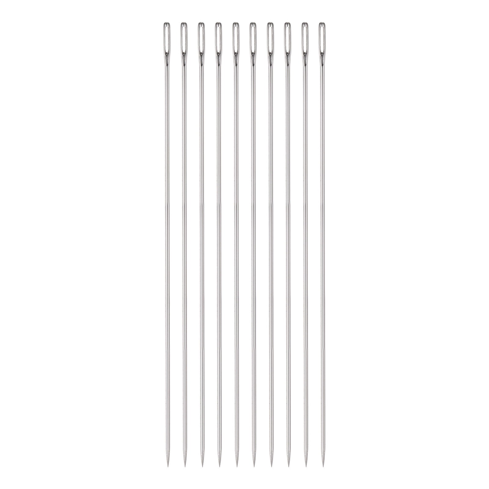 Uxcell 10pcs 5.91 inch Upholstery Needles Large Eye Stitching Needles ...