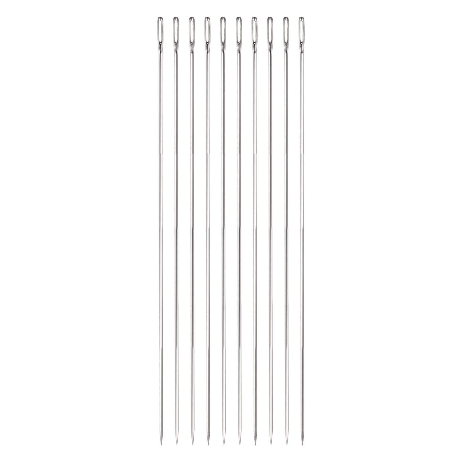 Uxcell 10pcs 6.89 inch Upholstery Needles Large Eye Stitching Needles ...