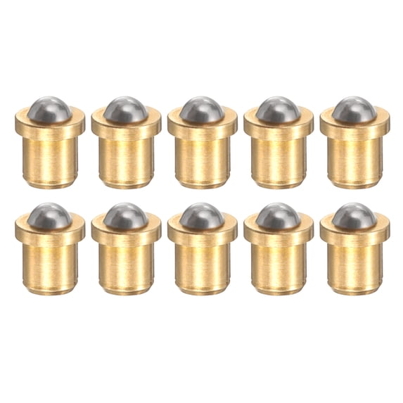 Uxcell 10pcs Ball Point Spring Plunger 2x3mm Brass Small Ball Plunger ...