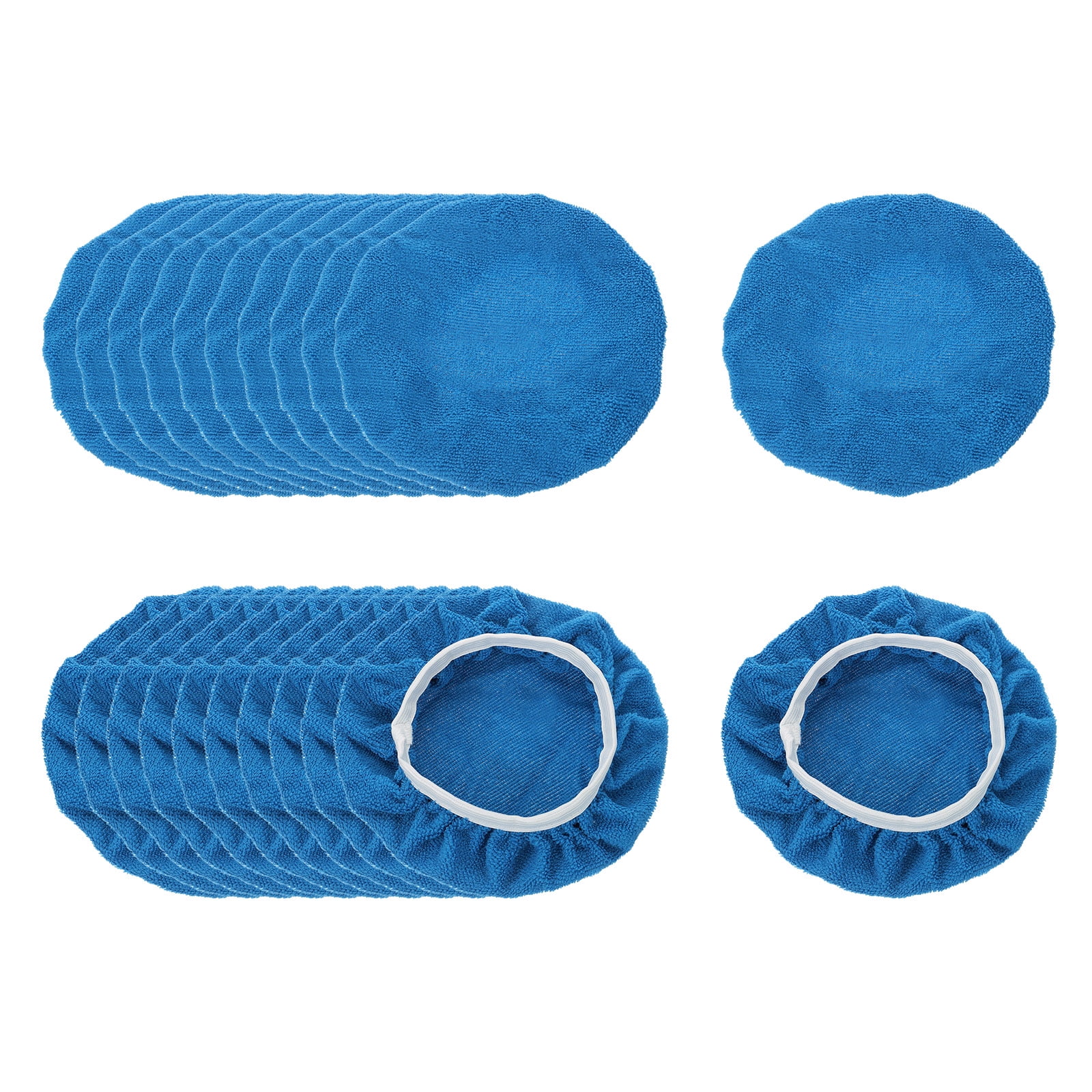 Uxcell 10Pcs Car Polisher Bonnet Buffing Pad Micro-fiber for 9"-10" Car ...