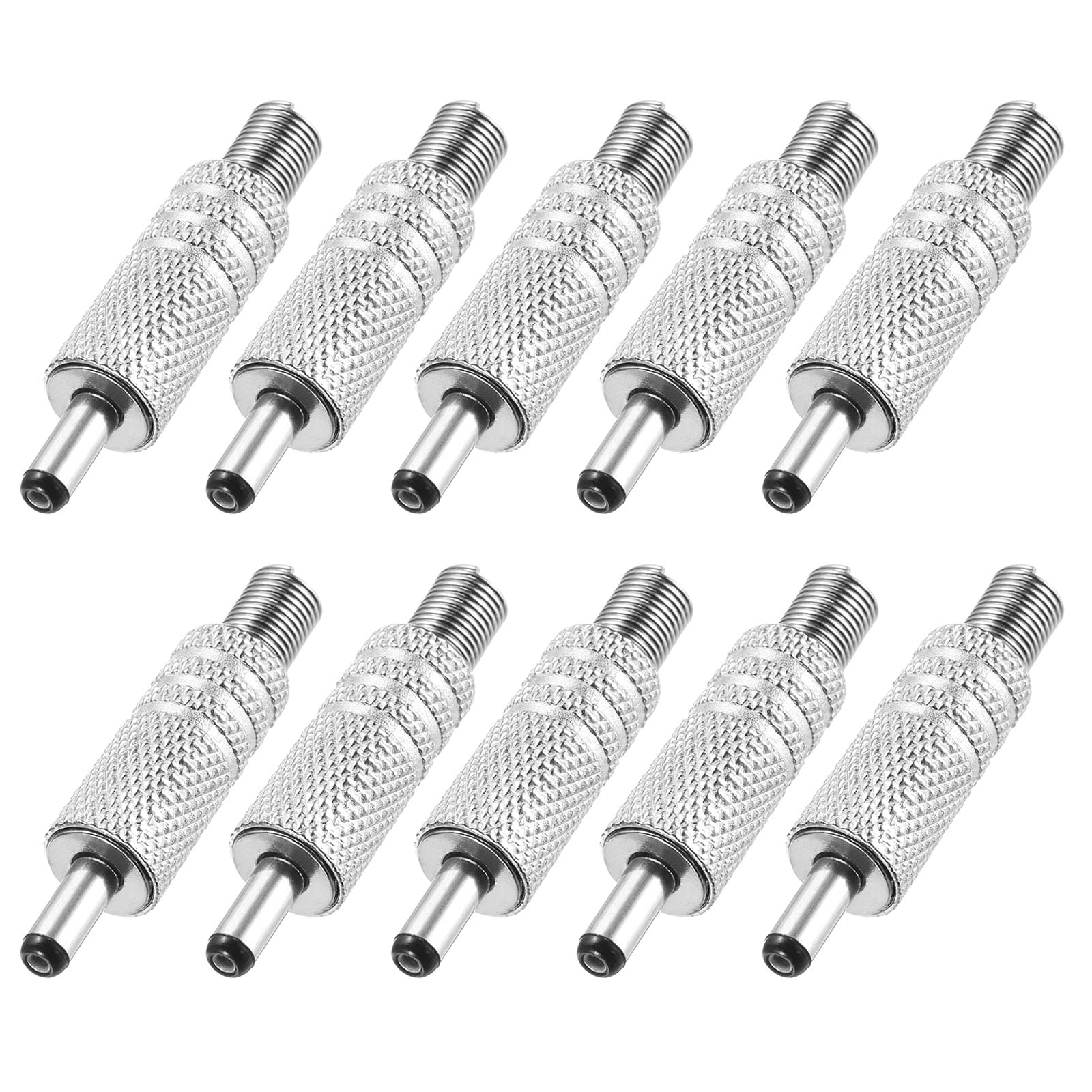 Uxcell 10pcs DC Power Male Adapter, 3.5mm x 1.1mm 1.65" DC Power Jack ...