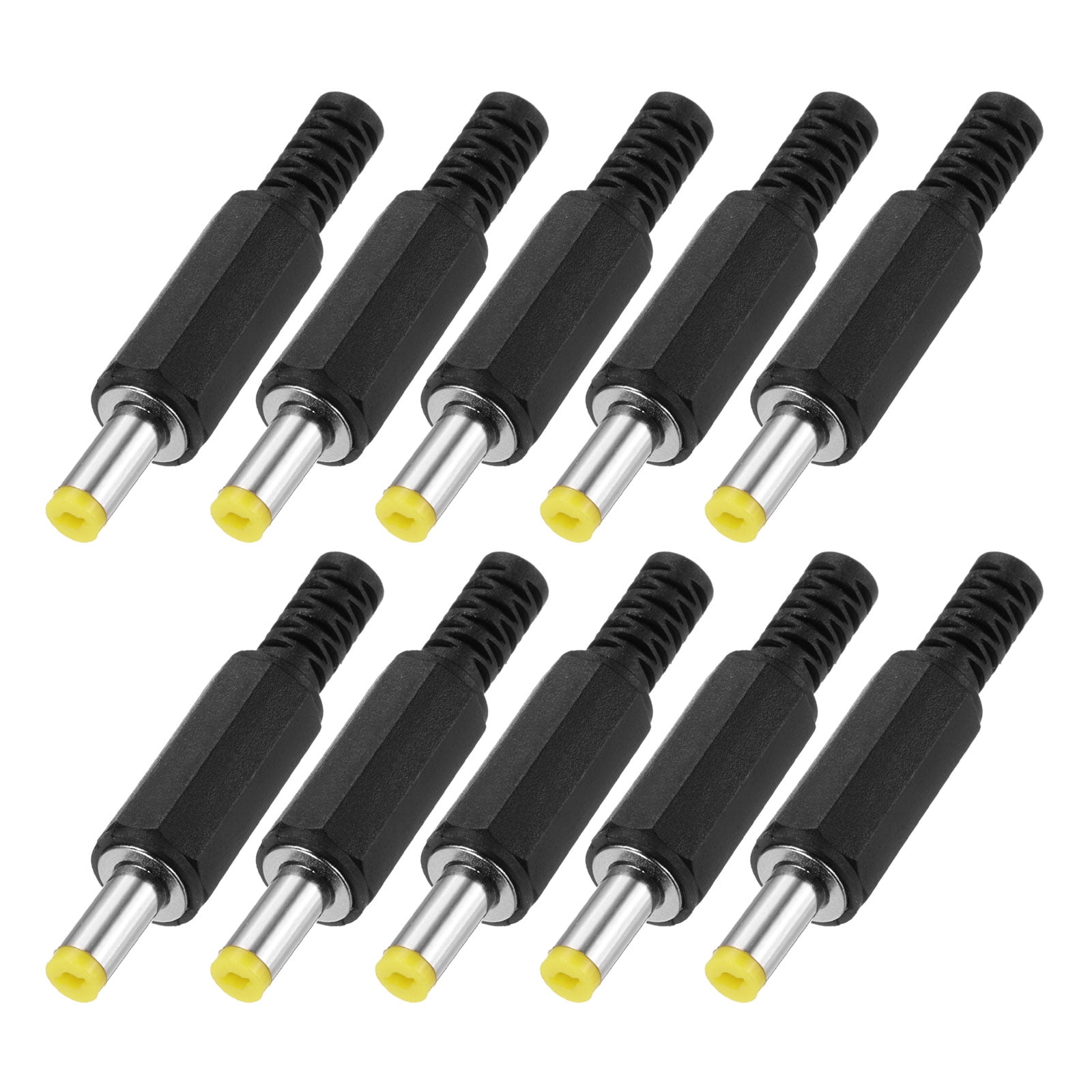 Uxcell 10pcs DC Power Male Adapter, 4.8mm x 1.7mm 1.85" Octagon DC ...