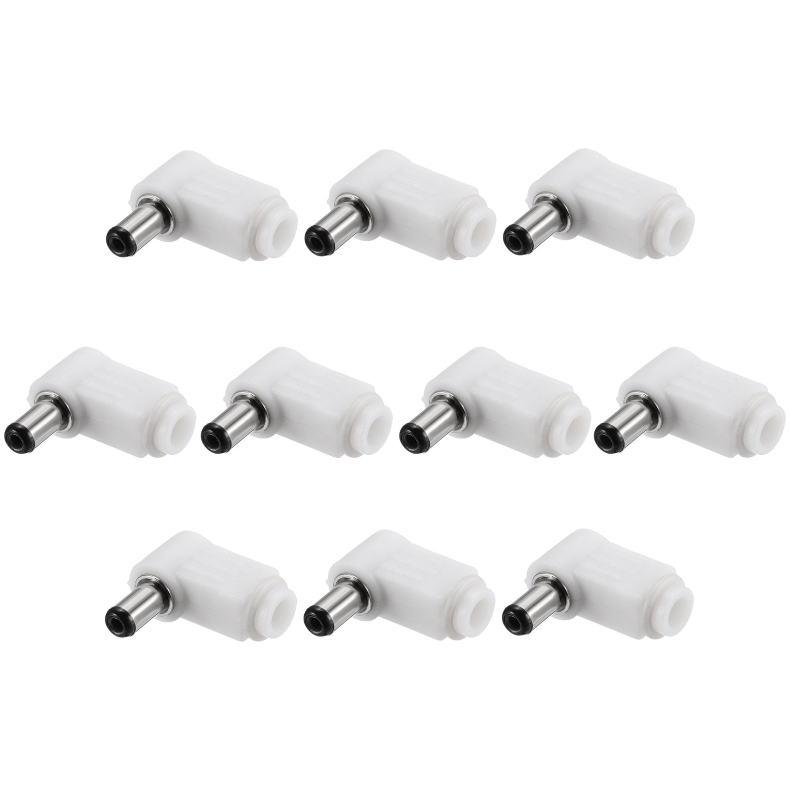 Uxcell 10pcs DC Power Male Adapter, 5.5mm x 2.1mm 0.87" Trigger DC ...