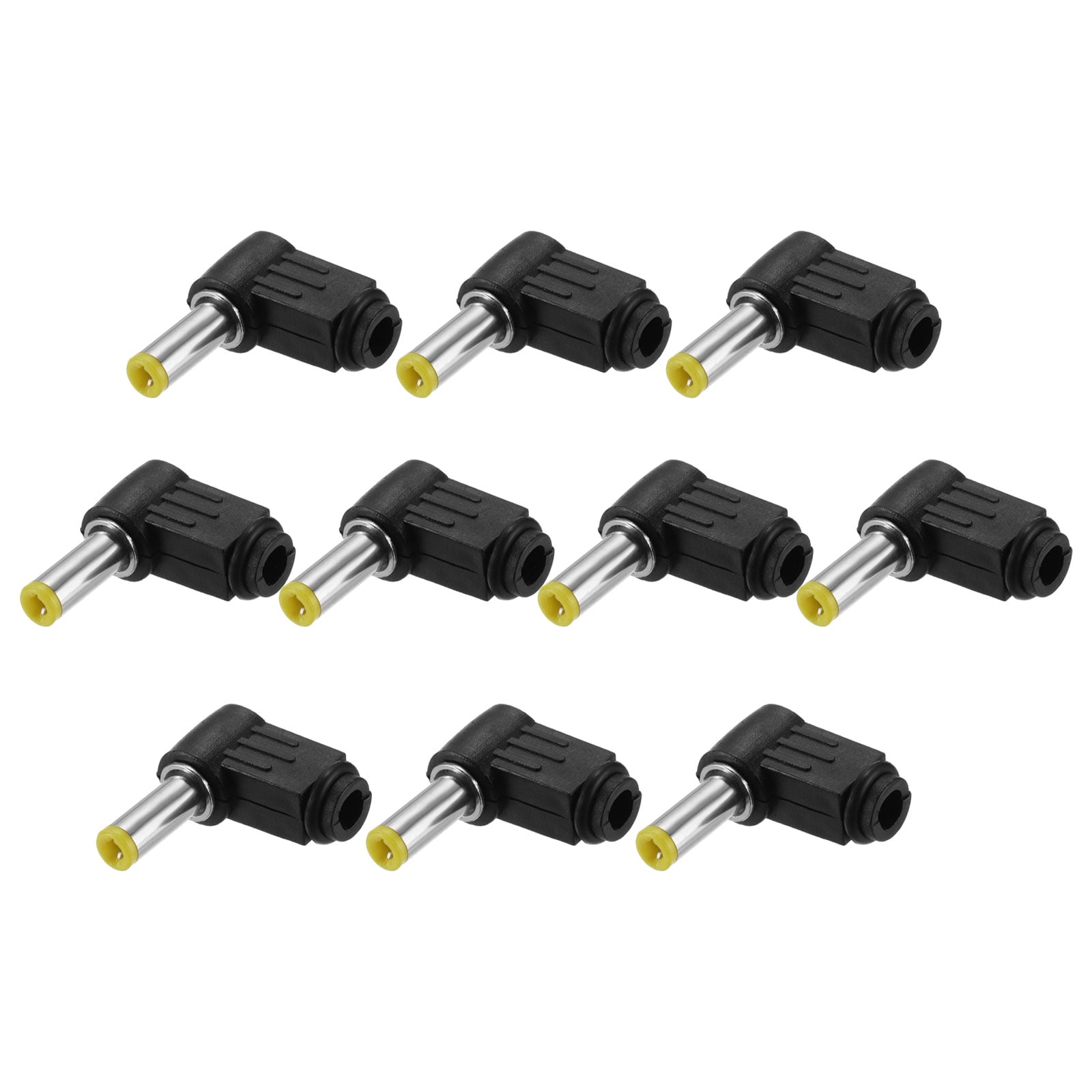 Uxcell 10pcs DC Power Male Adapter, 5.5mm x 2.1mm 1.02" Trigger DC ...