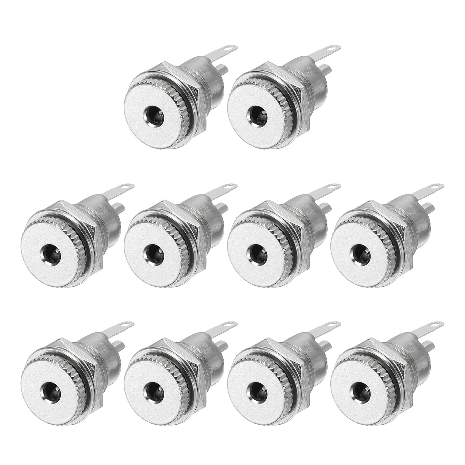 Uxcell 10pcs DC3513 Power Jack, 12V 1A 3.5x1.3mm 2 Pin DC Power Female ...