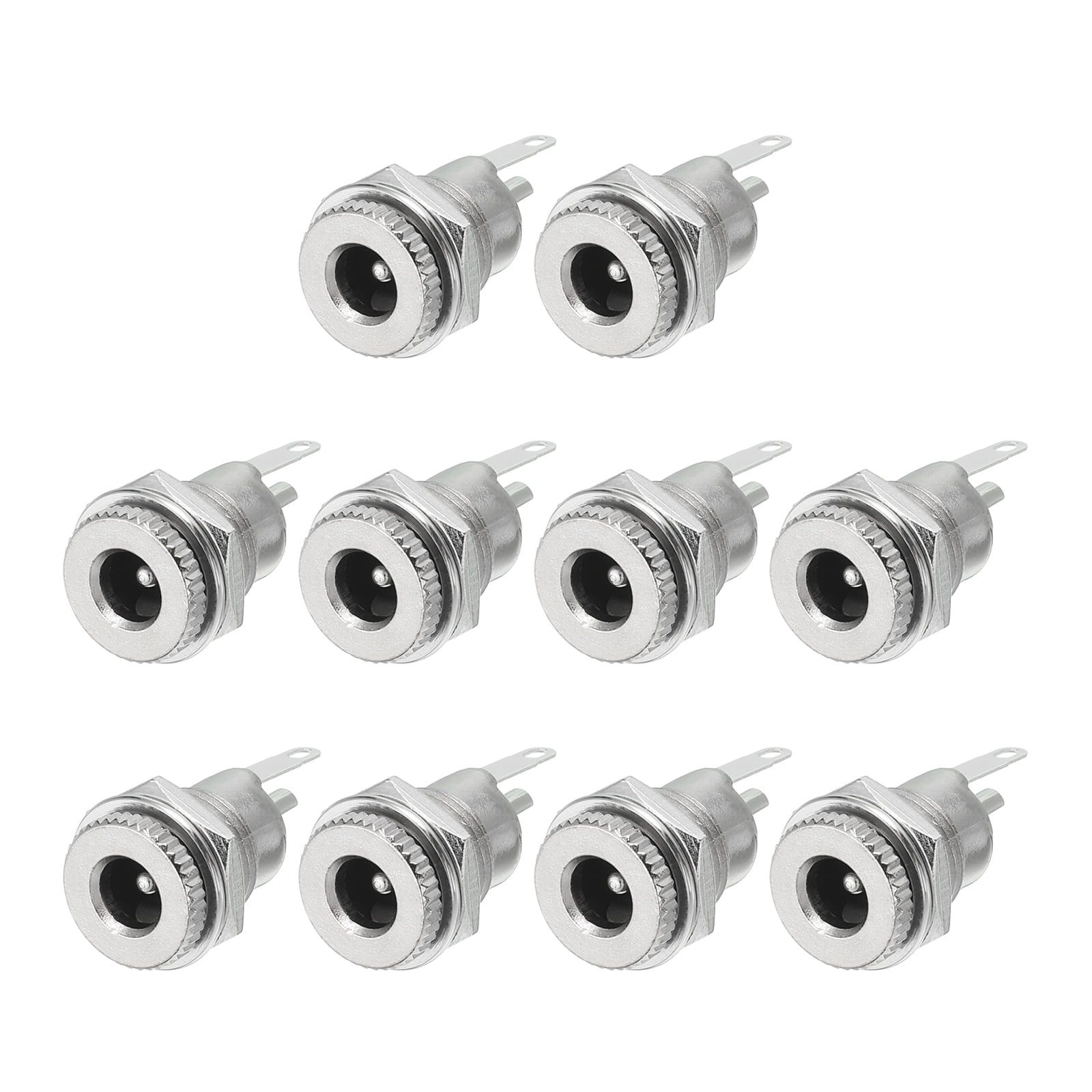 Uxcell 10pcs DC5521 Power Jack, 12V 1A 5.5x2.1mm 2 Pin DC Power Female ...