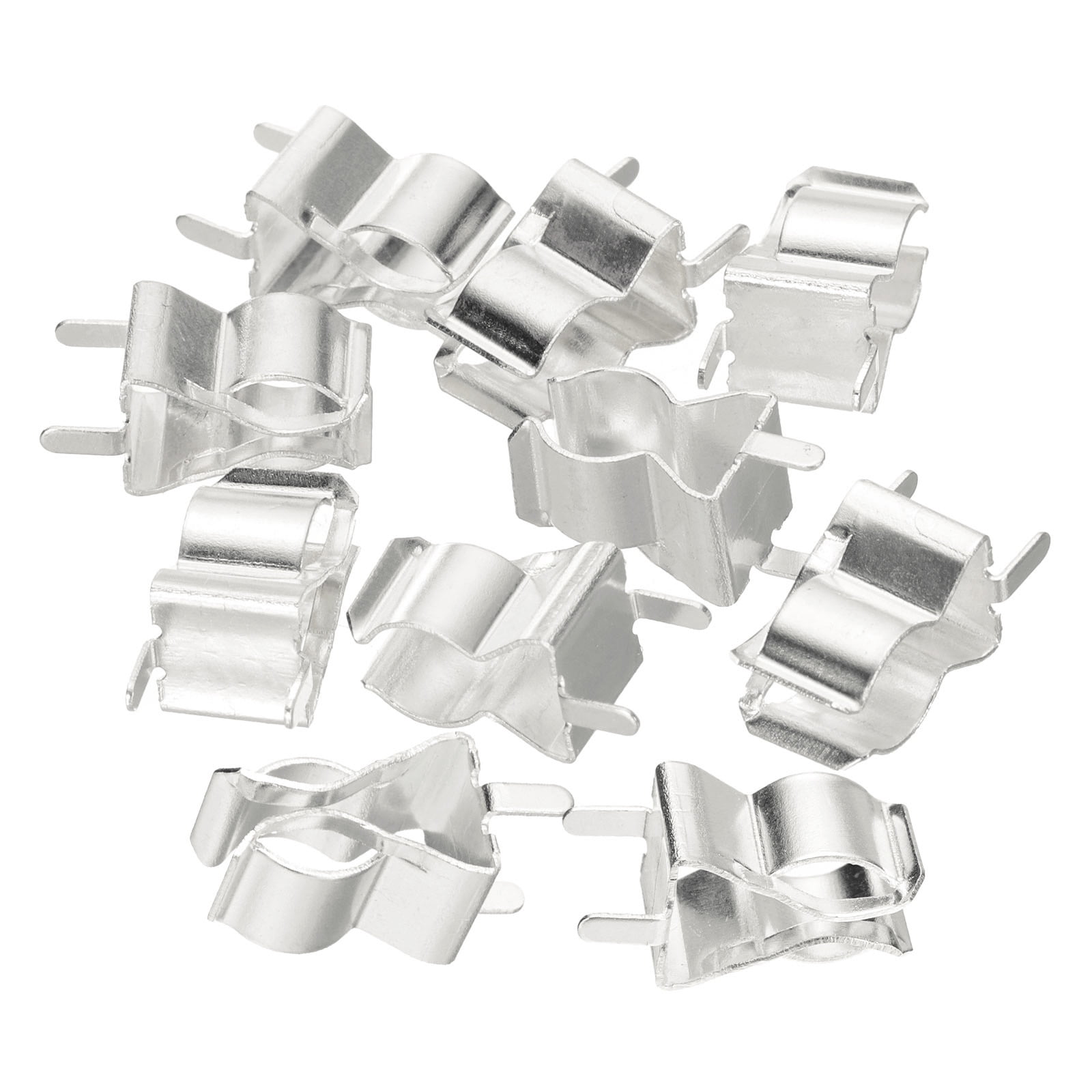 Uxcell 10pcs Fuse Clips for 6x30mm Glass Ceramic Tube Holder Clamps ...