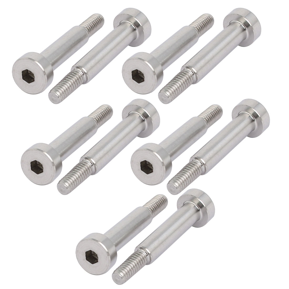 Uxcell 10pcs Hex Socket Shoulder Bolt 5mm Shoulder Dia 20mm Shoulder ...