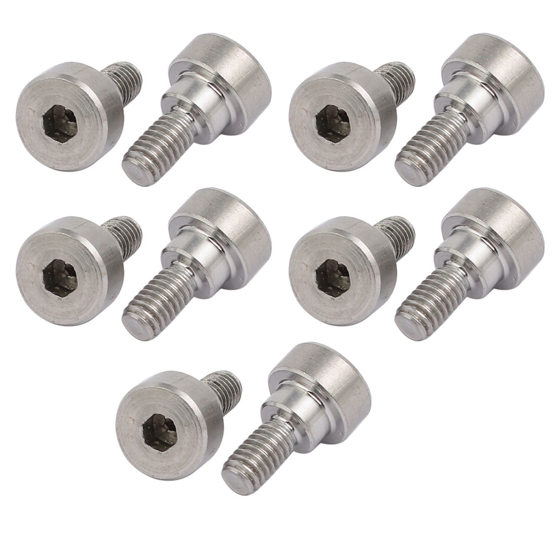 Uxcell 10pcs Hex Socket Shoulder Bolt Metal 6mm Shoulder Dia 3mm ...