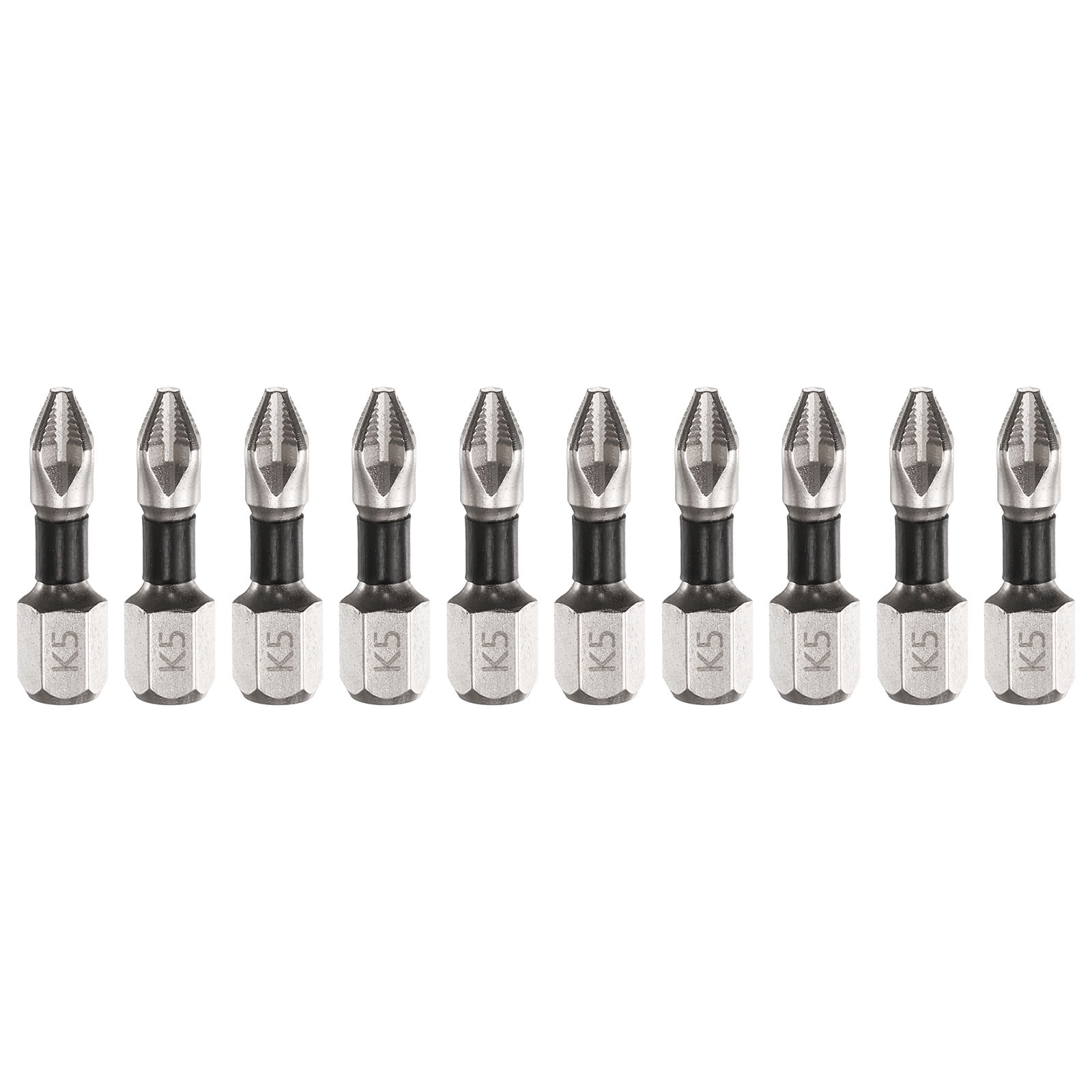 Uxcell 10pcs Impact Phillips Screwdriver Bit PH2 (#2) Anti Slip Tip 1/4 ...